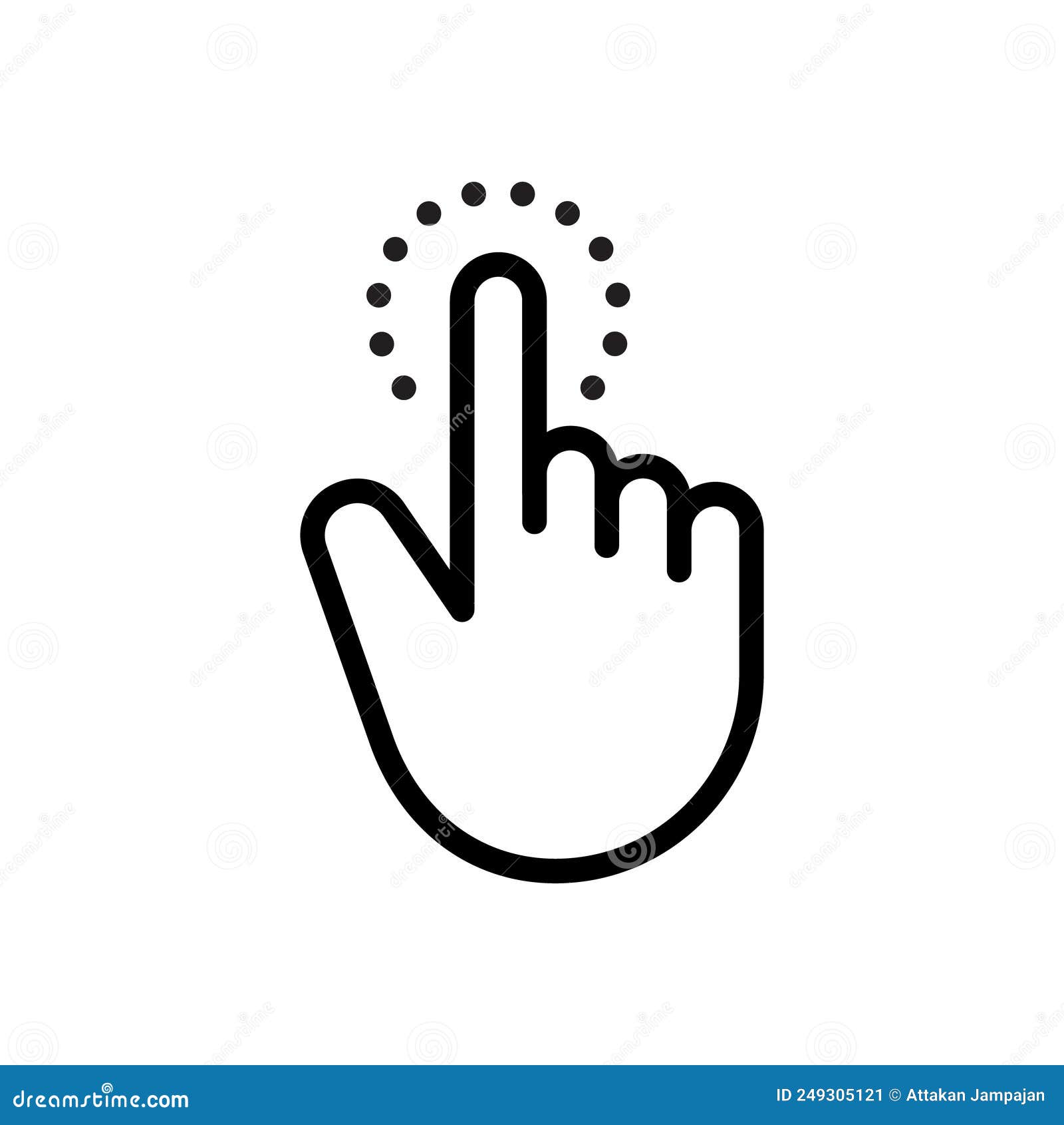 Finger Touch Screen Gesture . Stock Vector - Illustration of choice ...