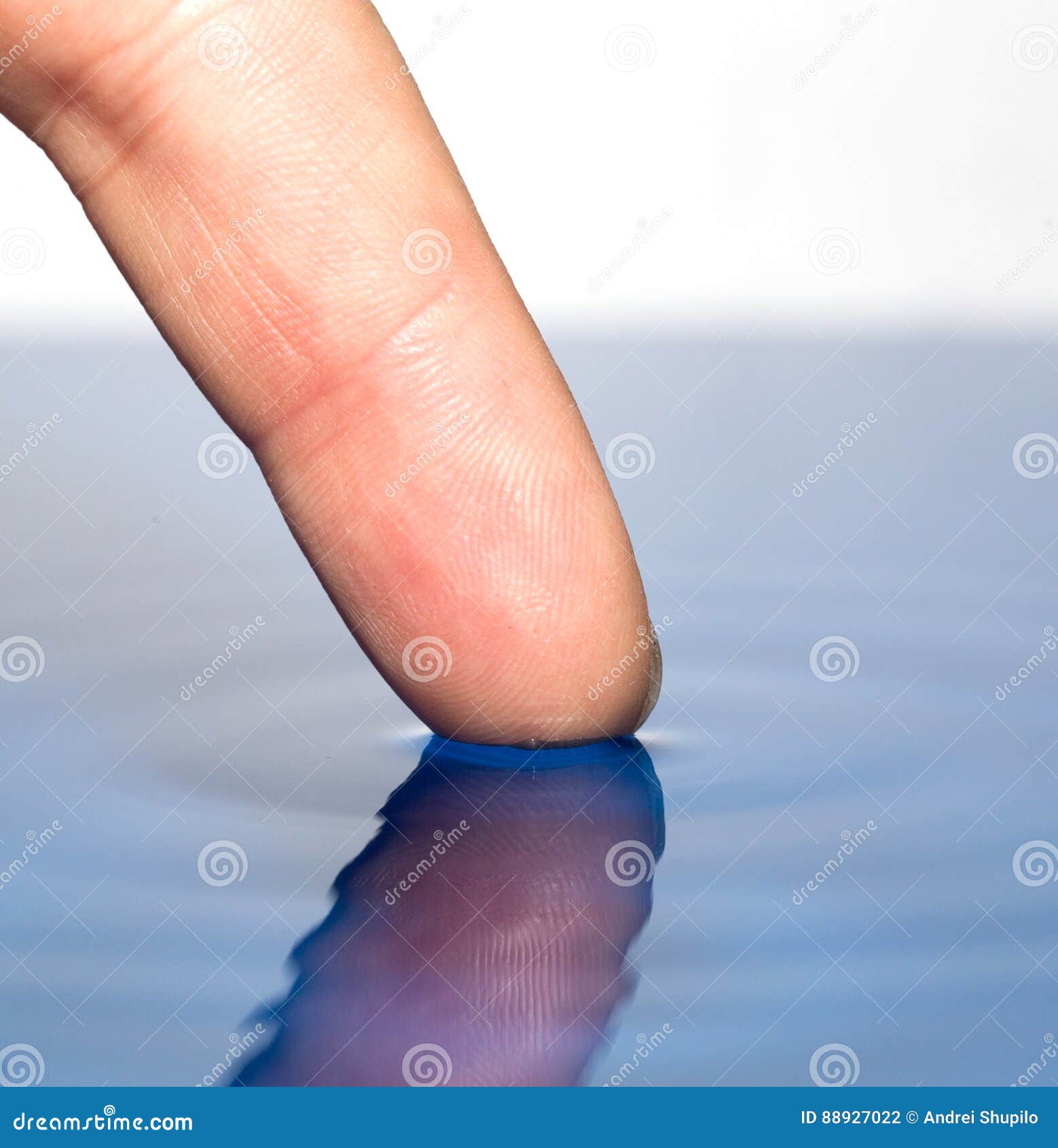 Finger Touches the Water. Macro Stock Photo - Image of purity, concepts ...