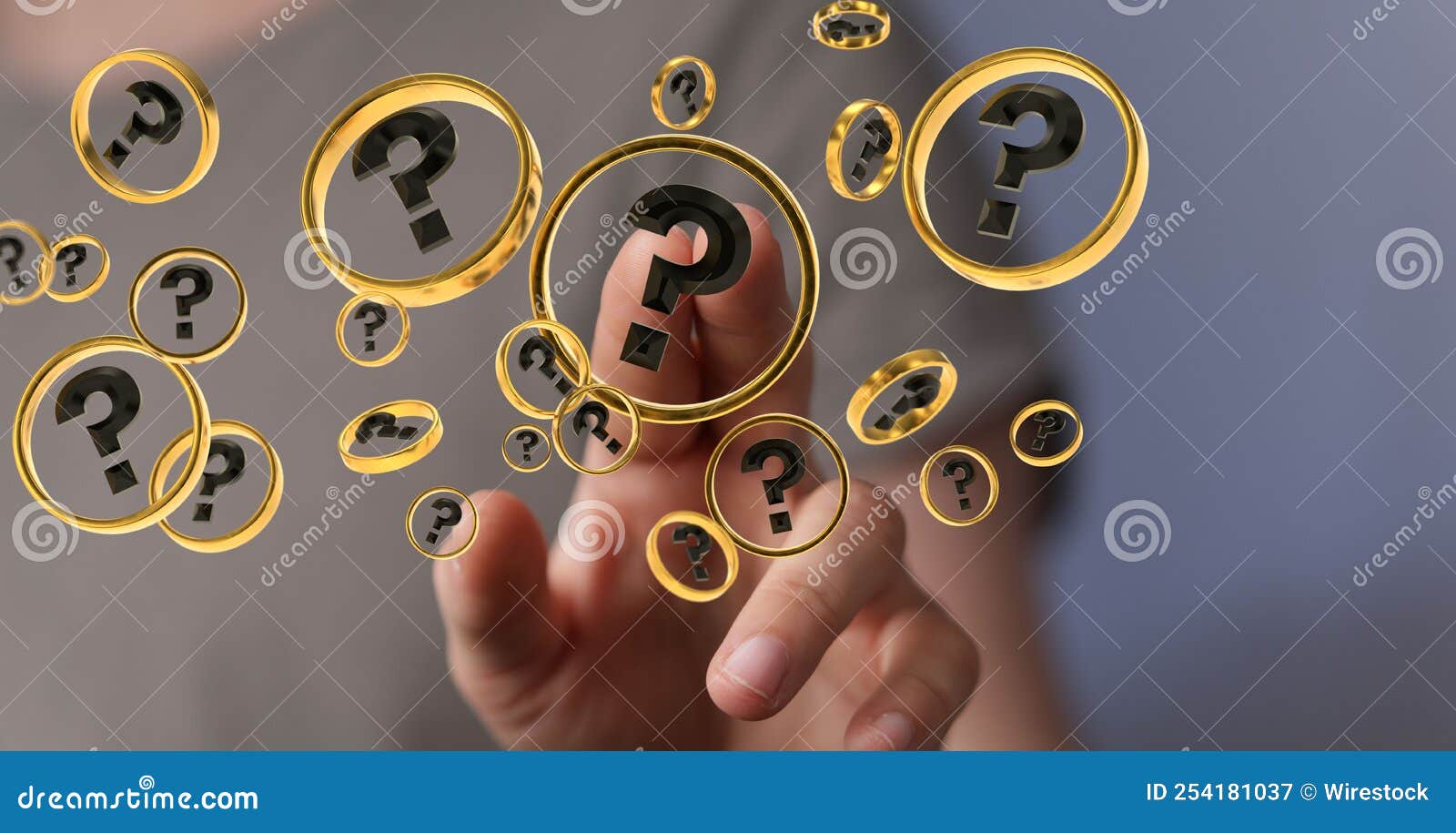 Finger Touching a 3d Rendering of Floating Question Marks Stock Image ... Finger Touching a 3d Rendering of Floating Question Marks Stock Image ...