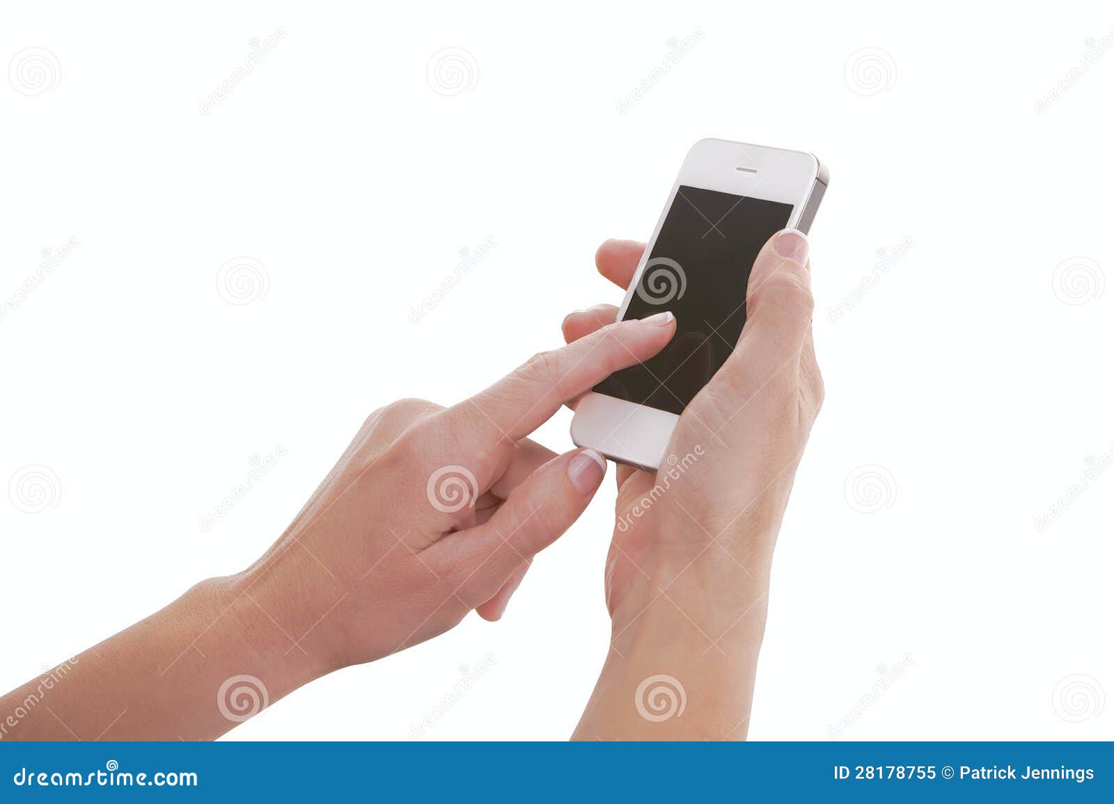 Finger Touching Smartphone Screen Stock Image - Image of hand, gadget ...