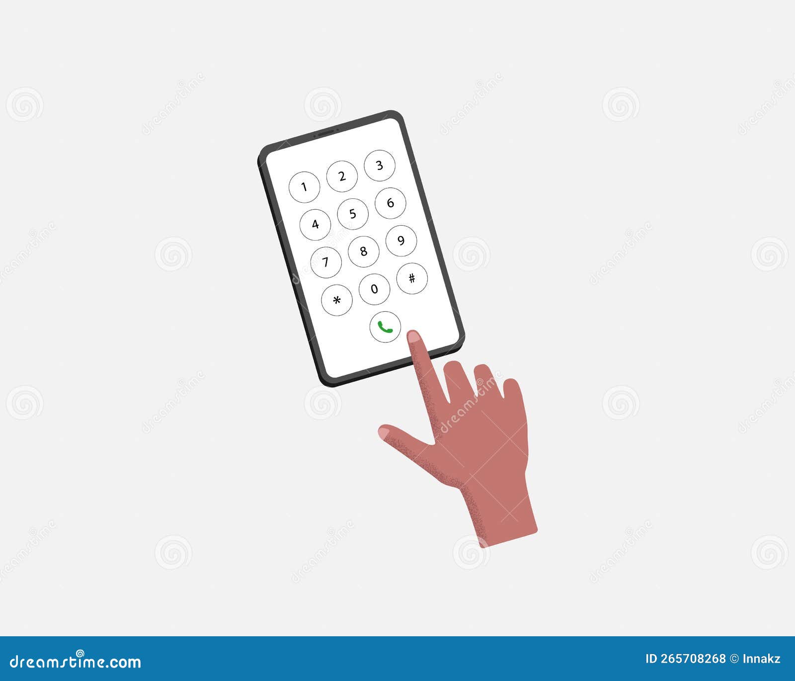 Cellphone Keypad Screen Cartoon Vector | CartoonDealer.com #159191957