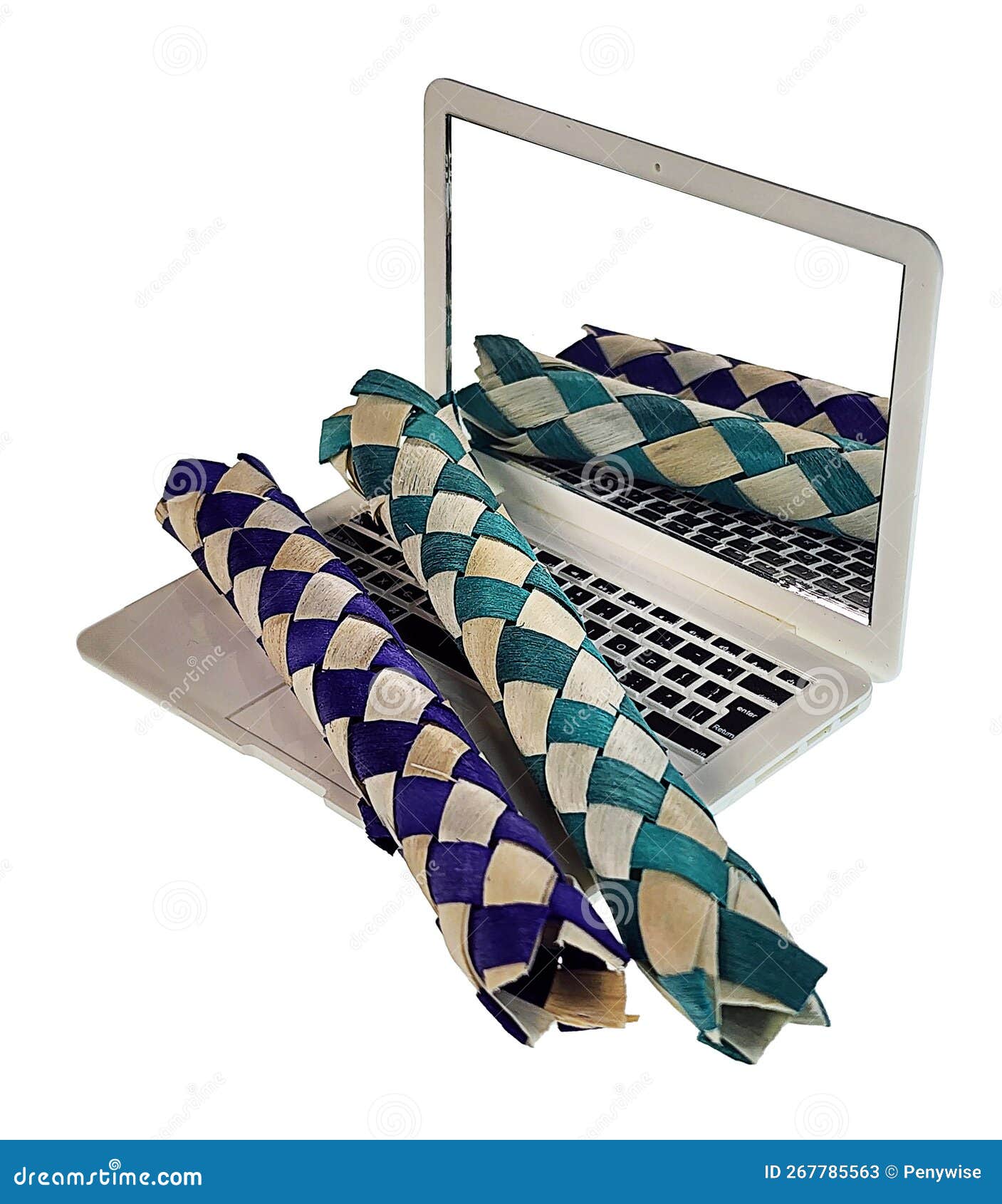 Finger Trap on laptop stock image. Image of antivirus - 267785563