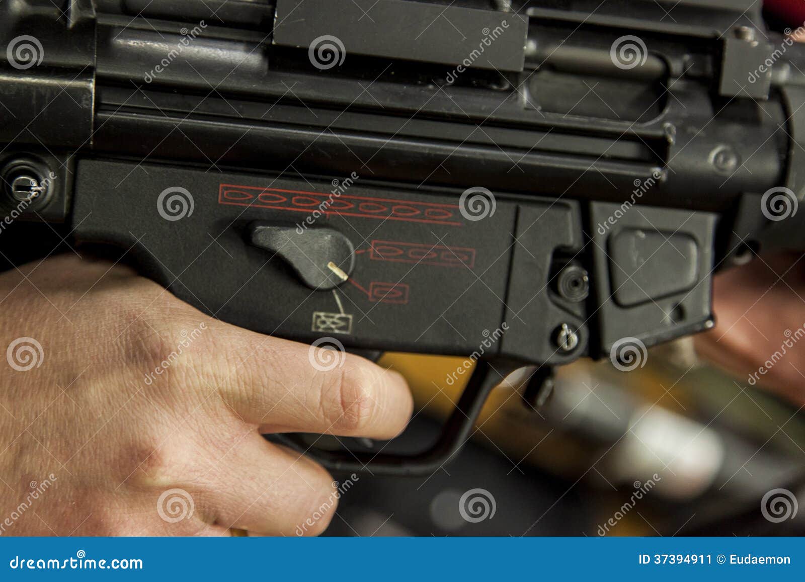 Finger on a trigger stock image. Image of hand, trigger - 37394911
