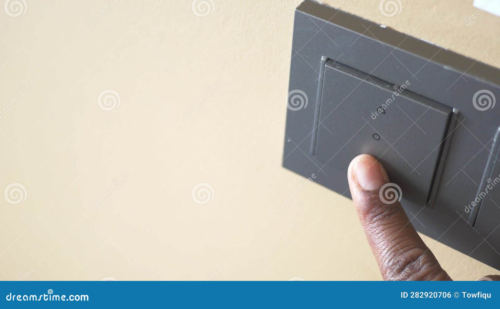 A Finger Turning on Lighting Switch . Stock Footage - Video of plastic ...
