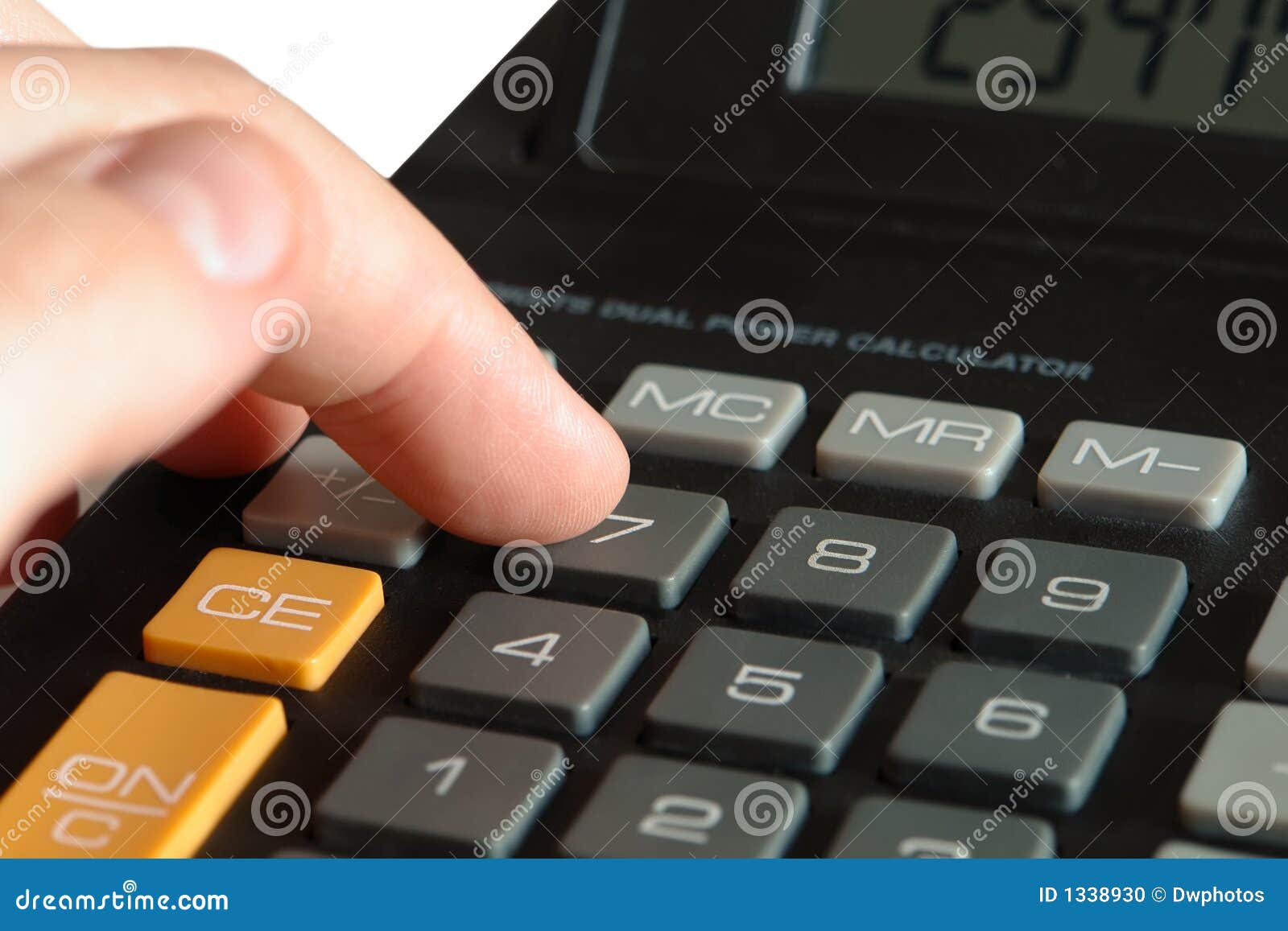 Finger Typing on Calculator Stock Photo - Image of budget, business ...