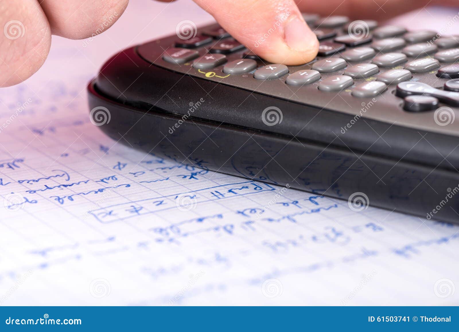Finger Typing on a Scientific Calculator Stock Image - Image of hand ...