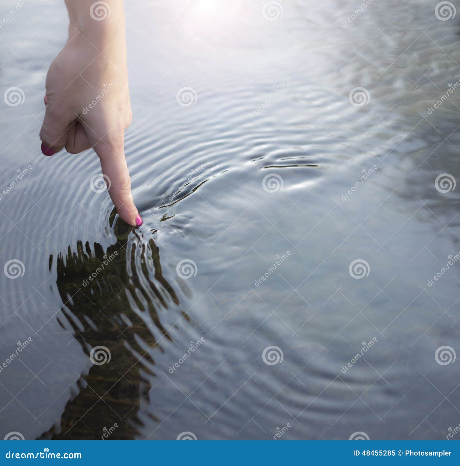 Finger and water stock image. Image of skin, purity, season - 48455285