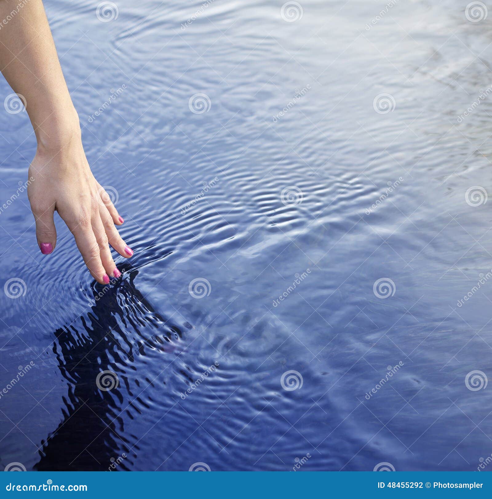 Finger and water stock photo. Image of purity, female - 48455292