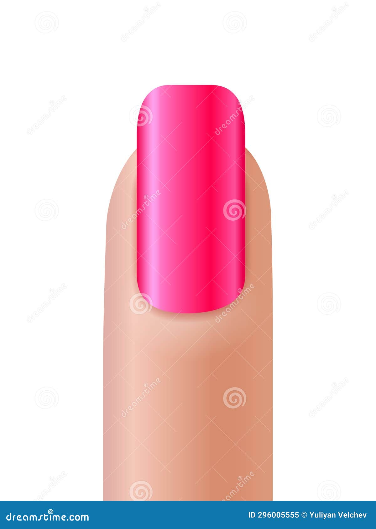 Fingernail manicure stock vector. Illustration of nail - 296005555
