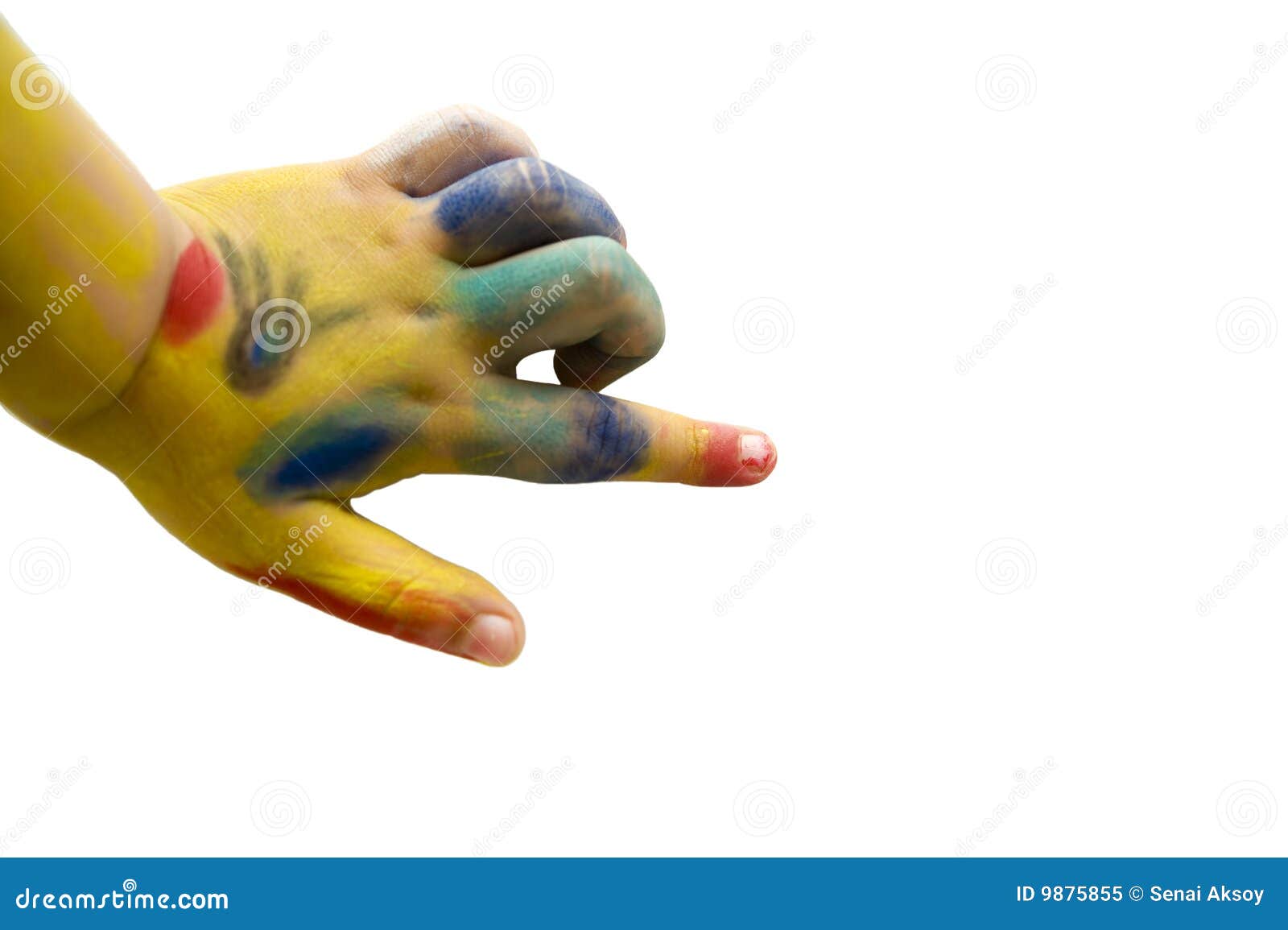 The Fingerpainter stock image. Image of drawing, childhood - 9875855