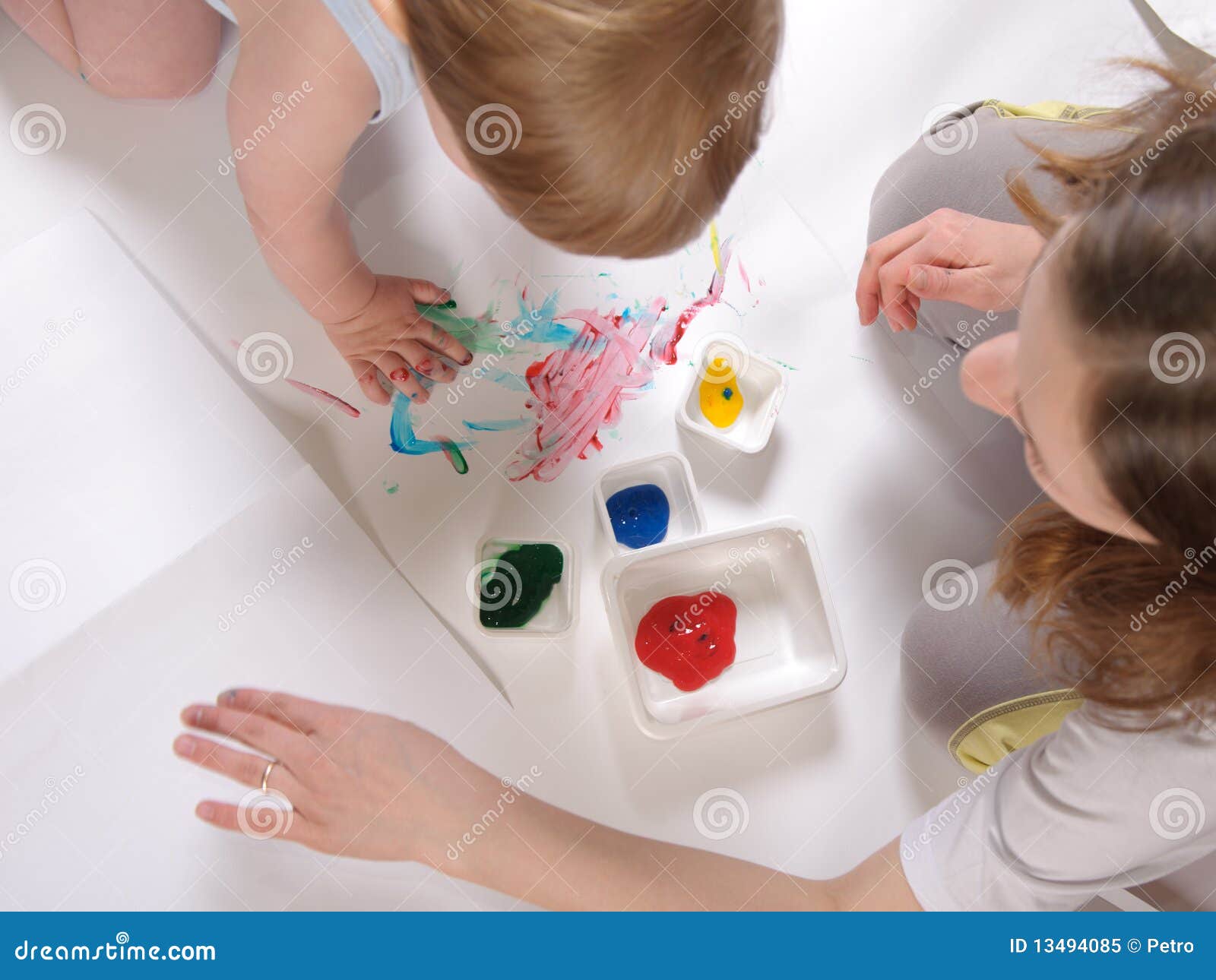 Fingerpainting stock image. Image of color, drawing, draw - 13494085