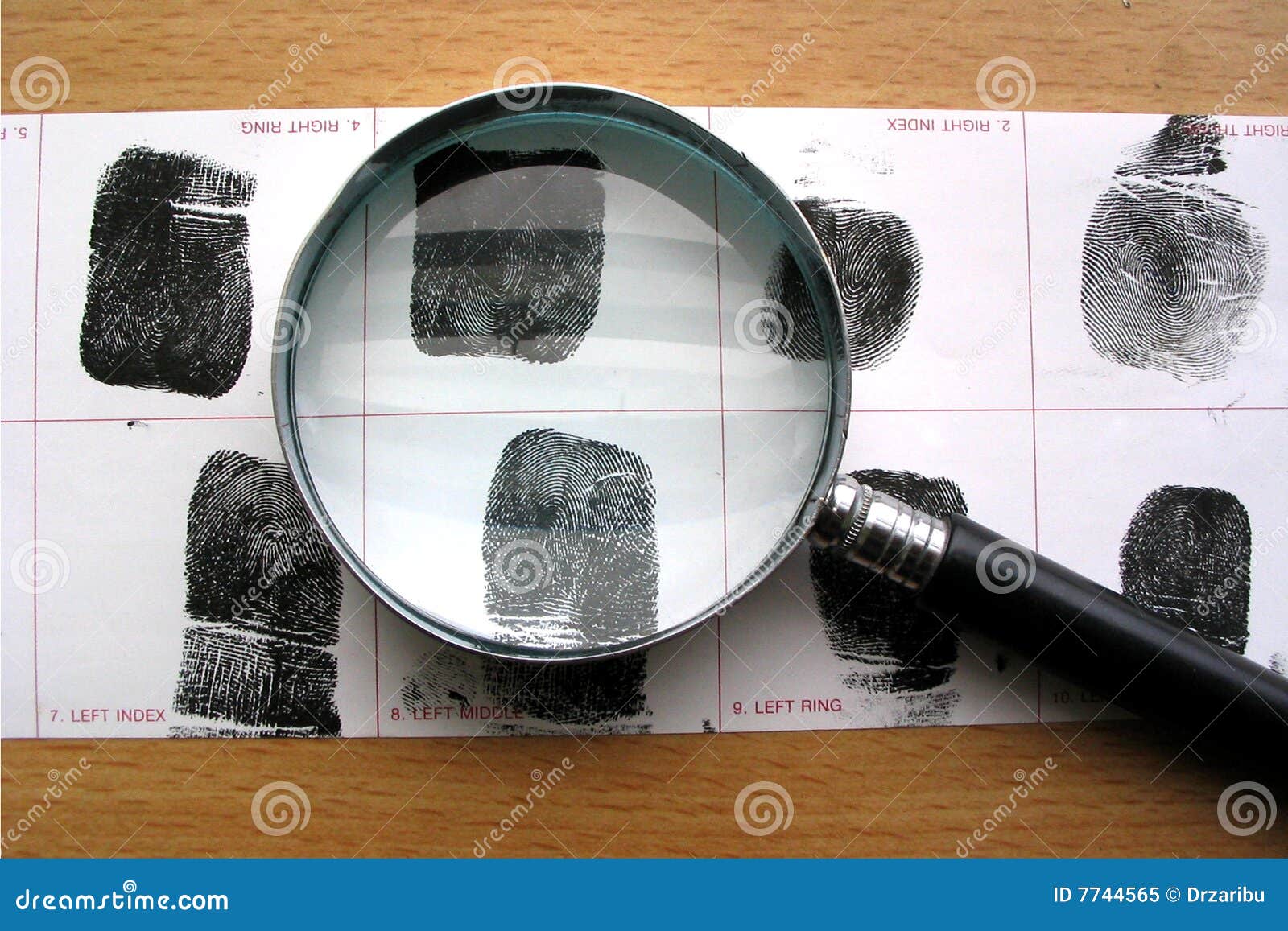 Fingerprins identification stock image. Image of fingerprints - 7744565