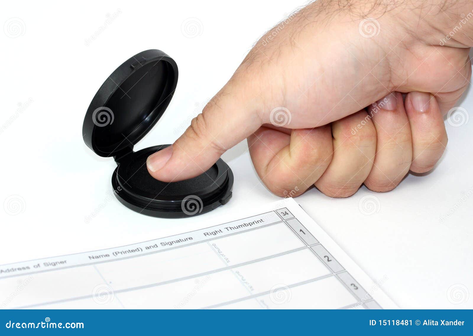 Fingerprint stock image. Image of identity, check, paper - 15118481
