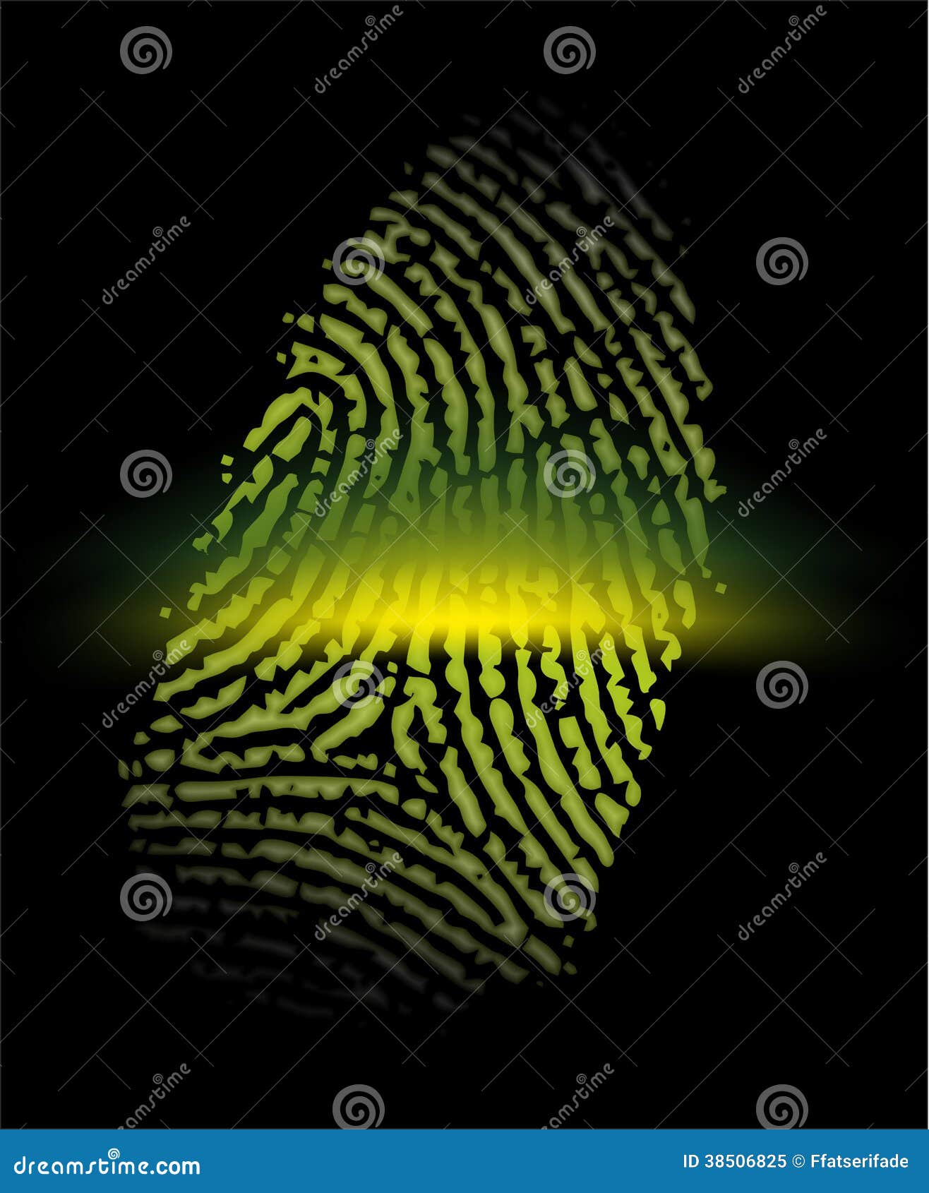 Fingerprint stock illustration. Illustration of dactyloscopy - 38506825