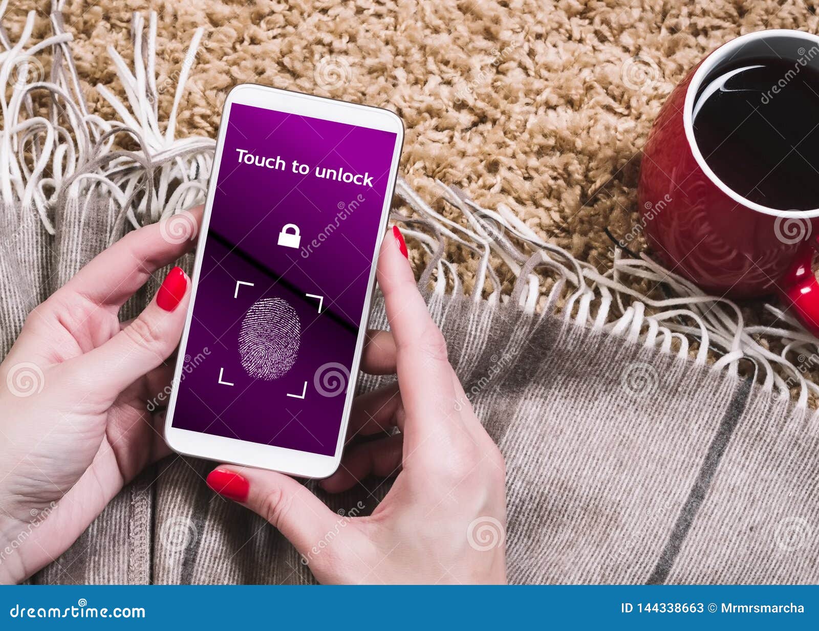 Fingerprint Access Code. Biometric Control. Authority Identity. Scanner ...