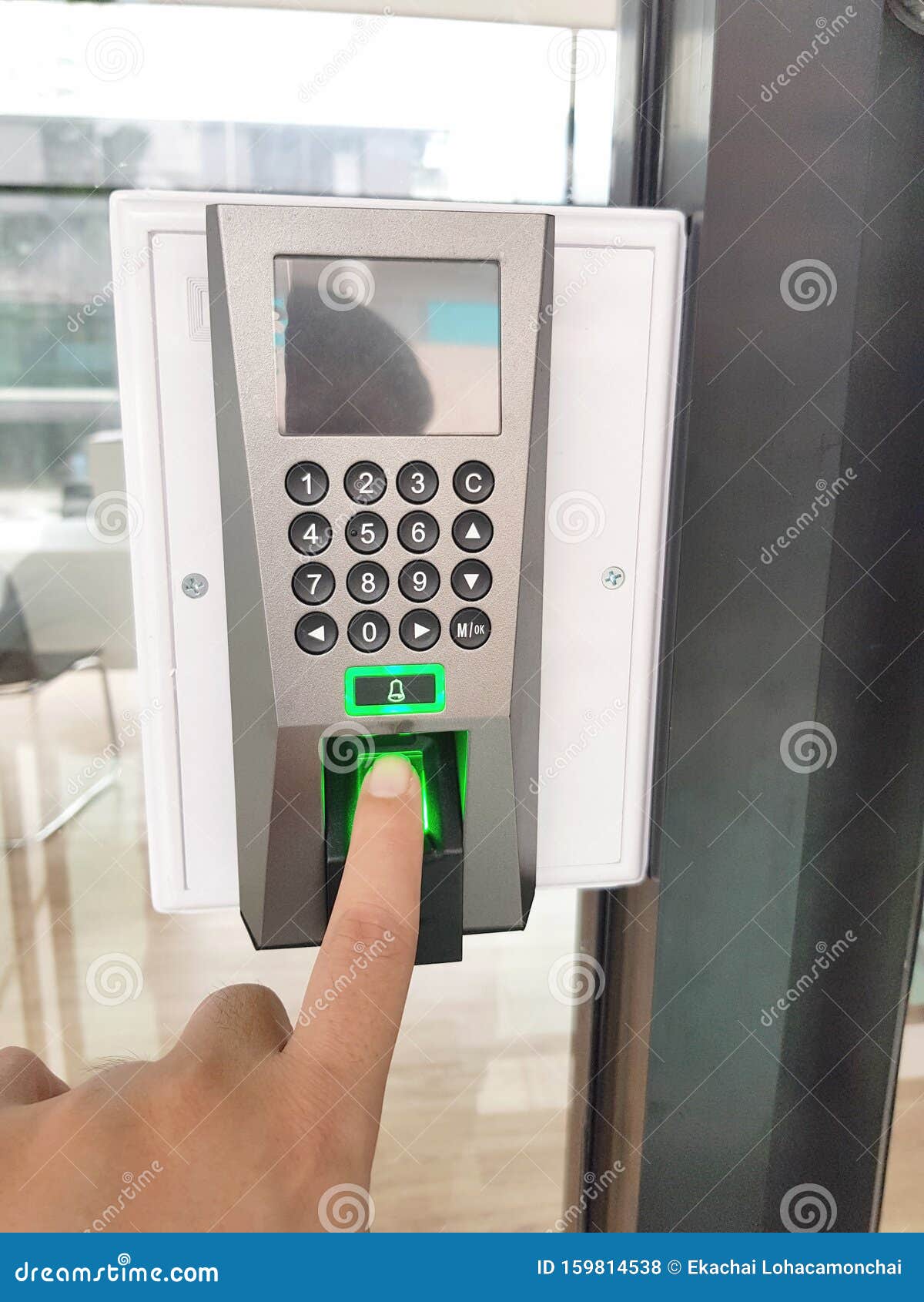 Fingerprint and Access Control Stock Photo - Image of control ...