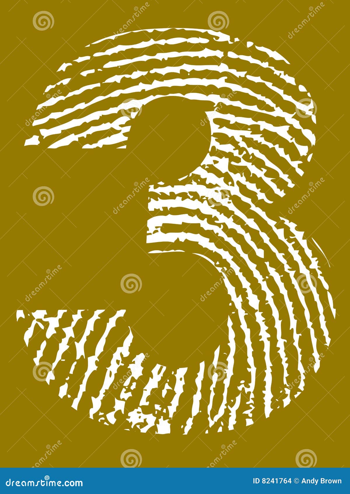 Three Fingerprint Types On White Background. Loop, Whorl, Arch Patterns ...