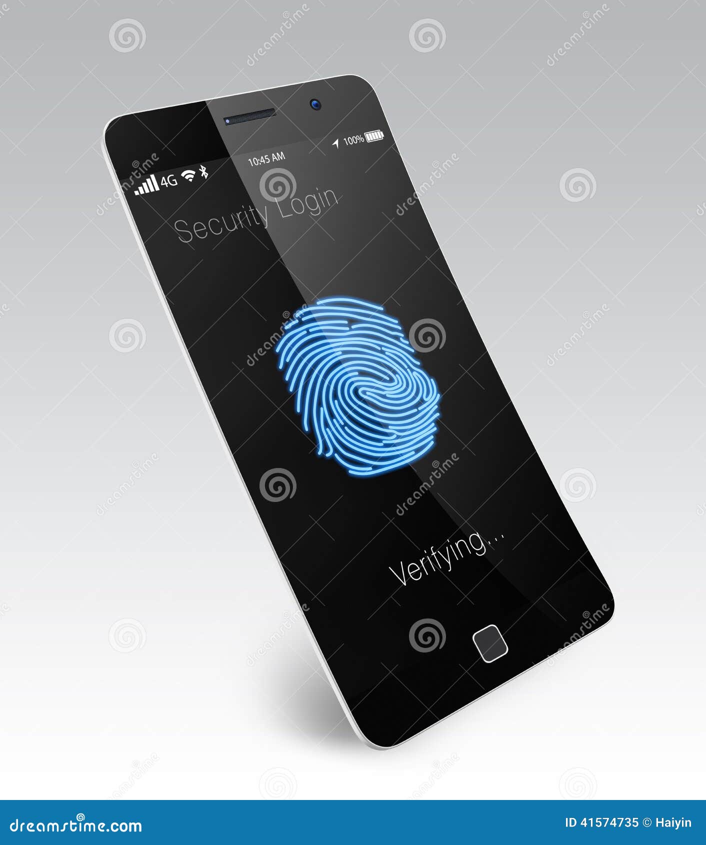 Fingerprint Phone Icon. Moblie Icon. Isolated Thumbprint And ... Fingerprint Phone Icon. Moblie Icon. Isolated Thumbprint And ...