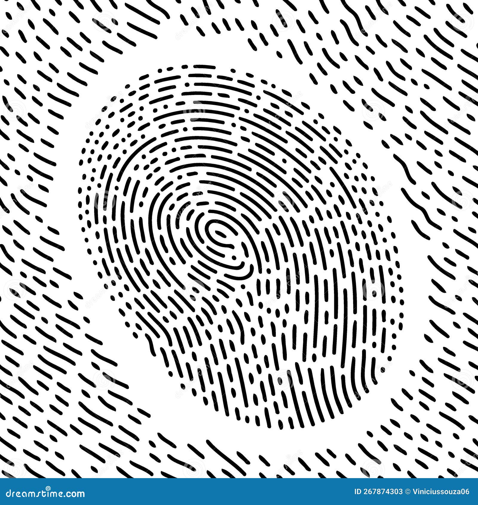 Fingerprint Based Abstract Vector Stock Vector - Illustration of ...