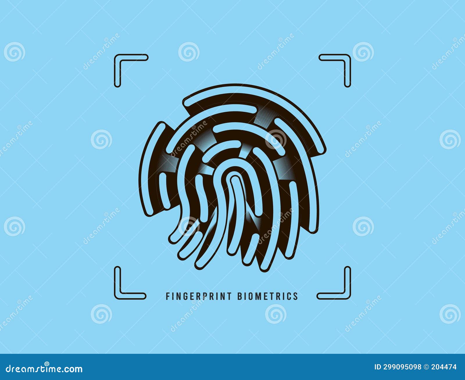 Fingerprint Biometrics Authentication Icon Concept. Passwordless ... Fingerprint Biometrics Authentication Icon Concept. Passwordless ...