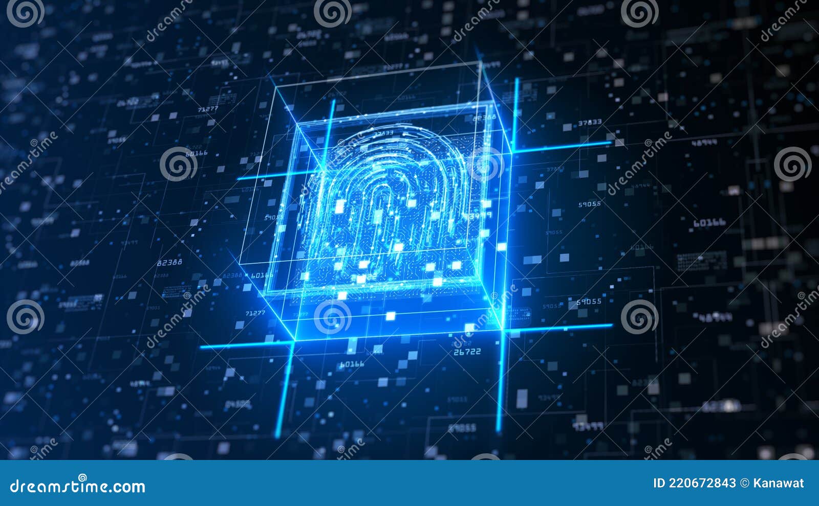 Fingerprint on the Circuit, Releasing Binary Codes, Microchip Data Processing, Digital Data ...