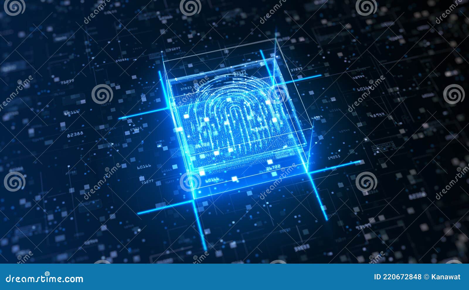 Fingerprint on the Circuit, Releasing Binary Codes, Microchip Data Processing, Digital Data ...