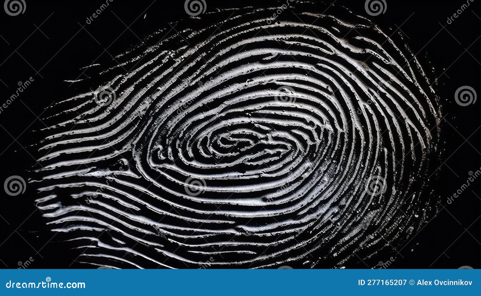 Fingerprint Close-Up for Security and Identification. Stock ...