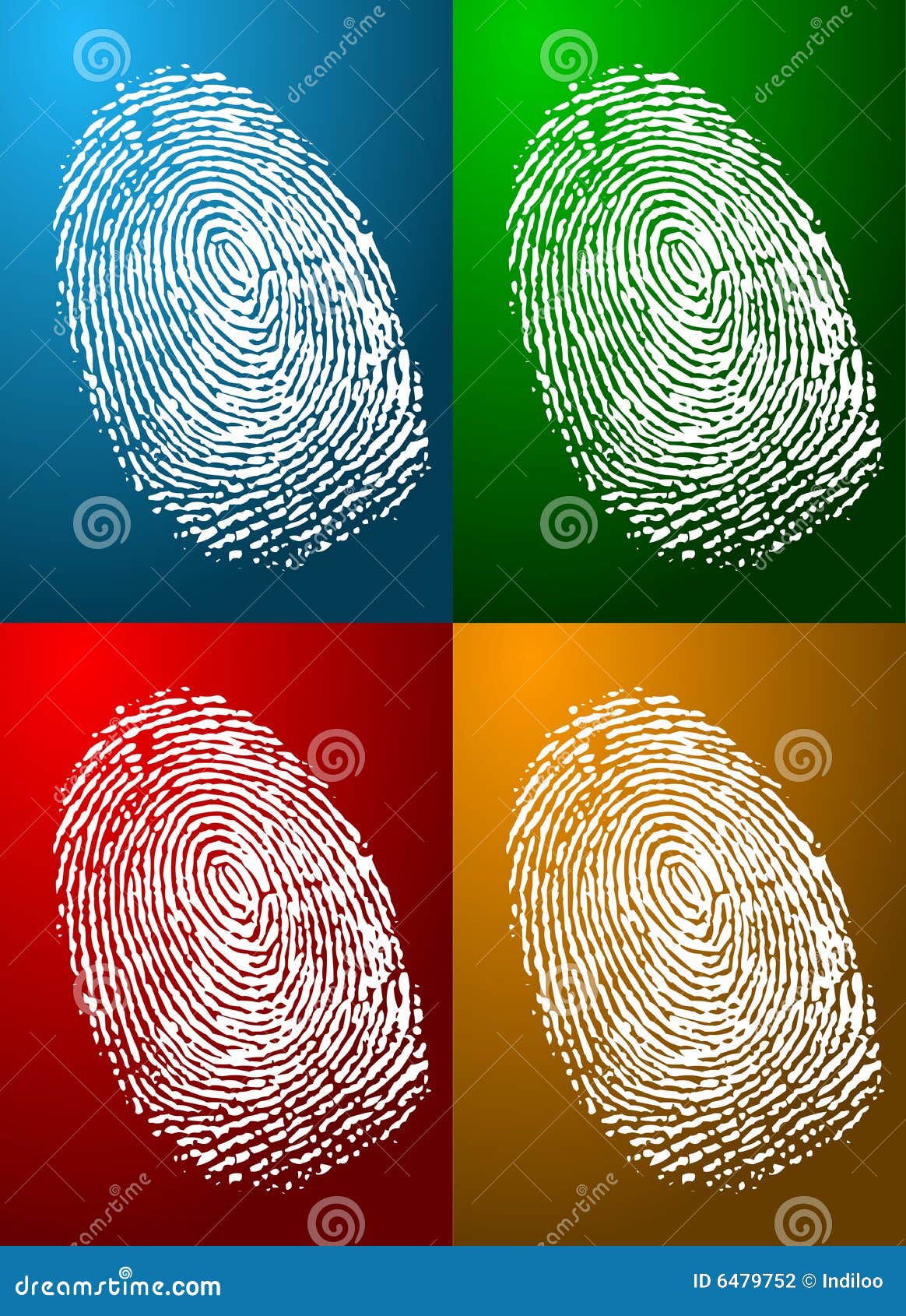 Fingerprint Colors stock illustration. Illustration of artwork - 6479752