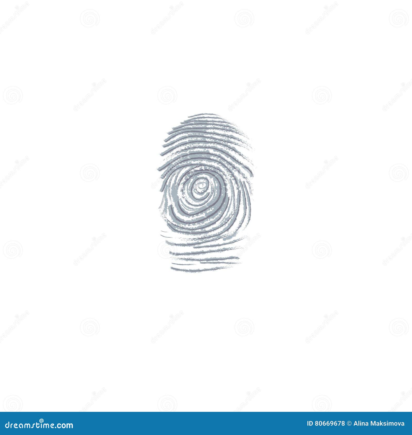 Fingerprint Or Dactylogram. The Evidence In The Detective Investigation ...