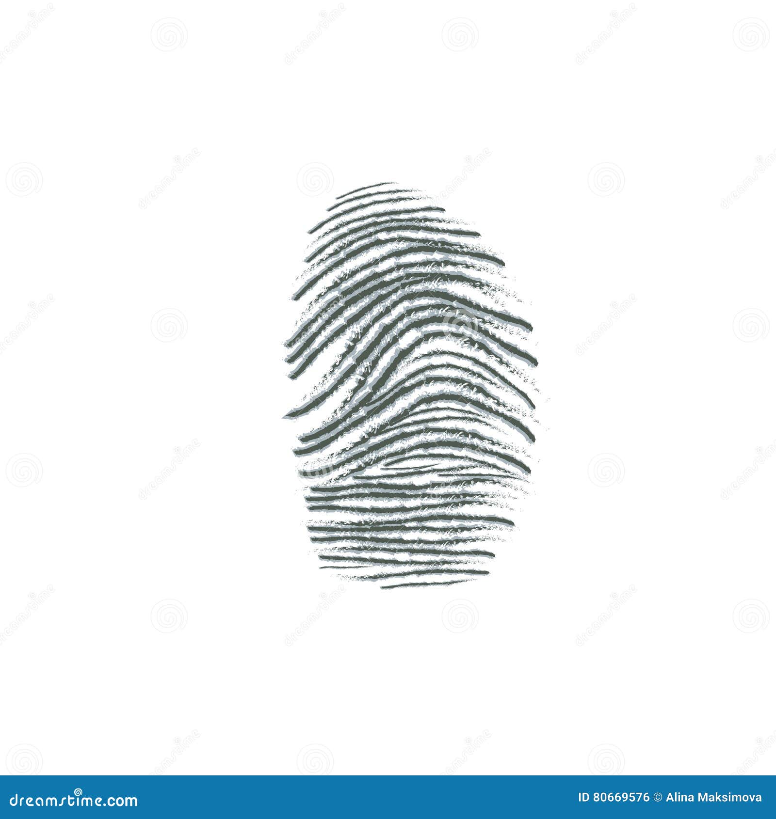 Fingerprint Or Dactylogram. The Evidence In The Detective Investigation ...