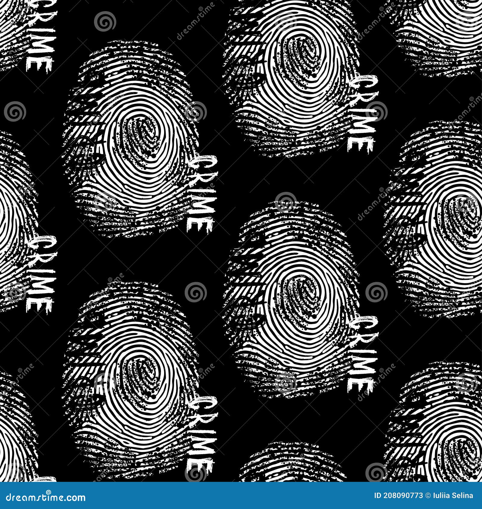 Fingerprint Or Dactylogram. The Evidence In The Detective Investigation ...