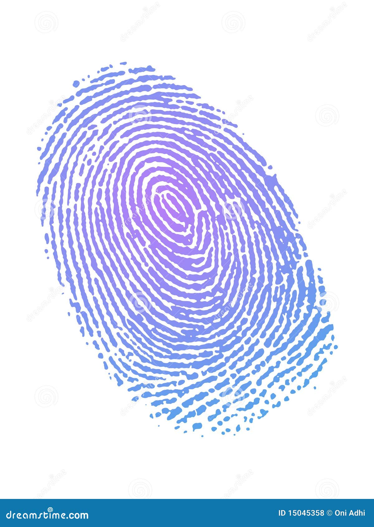 Fingerprint in Gradient Color Stock Illustration - Illustration of ...