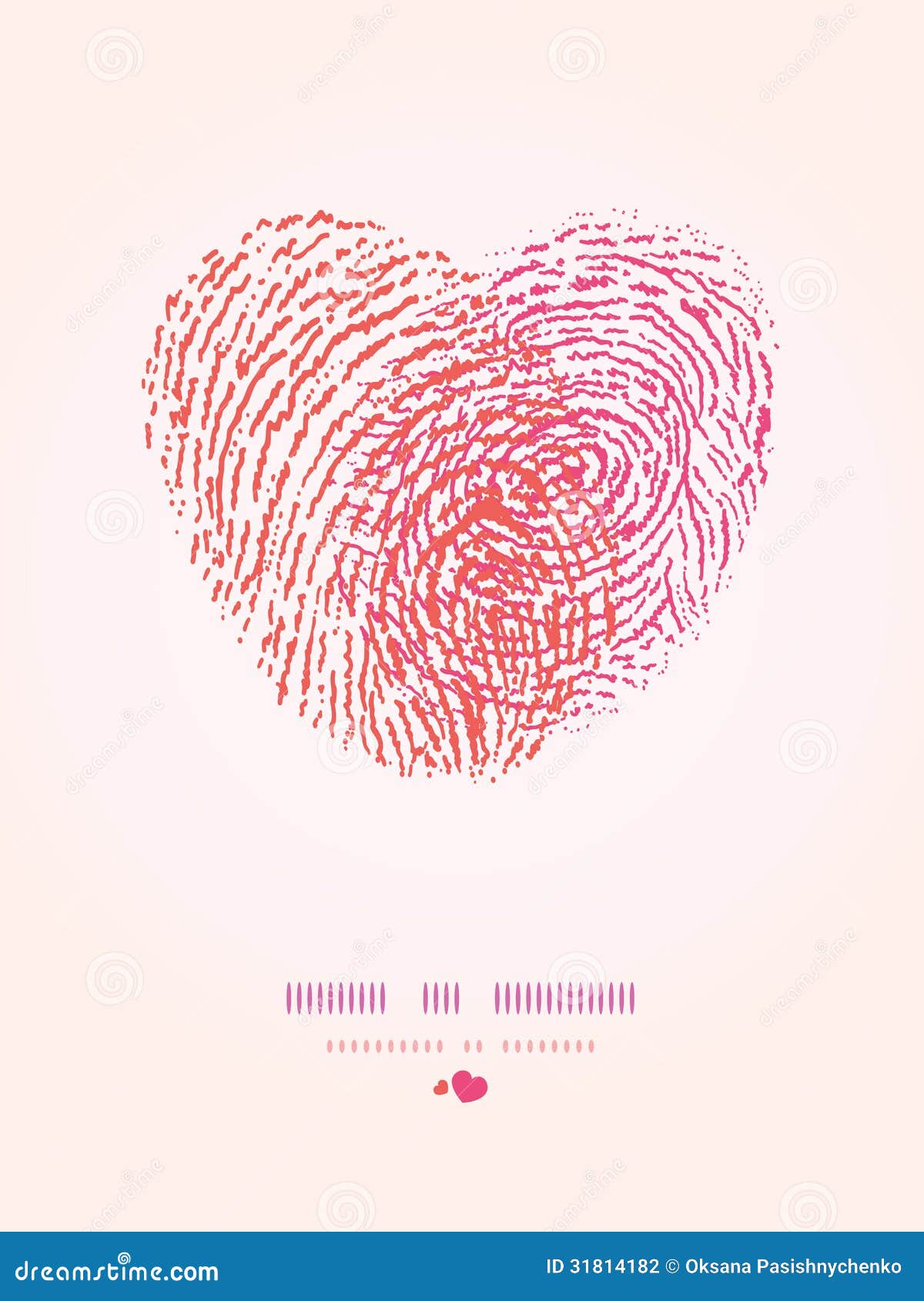 Fingerprint Heart Silhouette Cartoon Vector | CartoonDealer.com #230886949