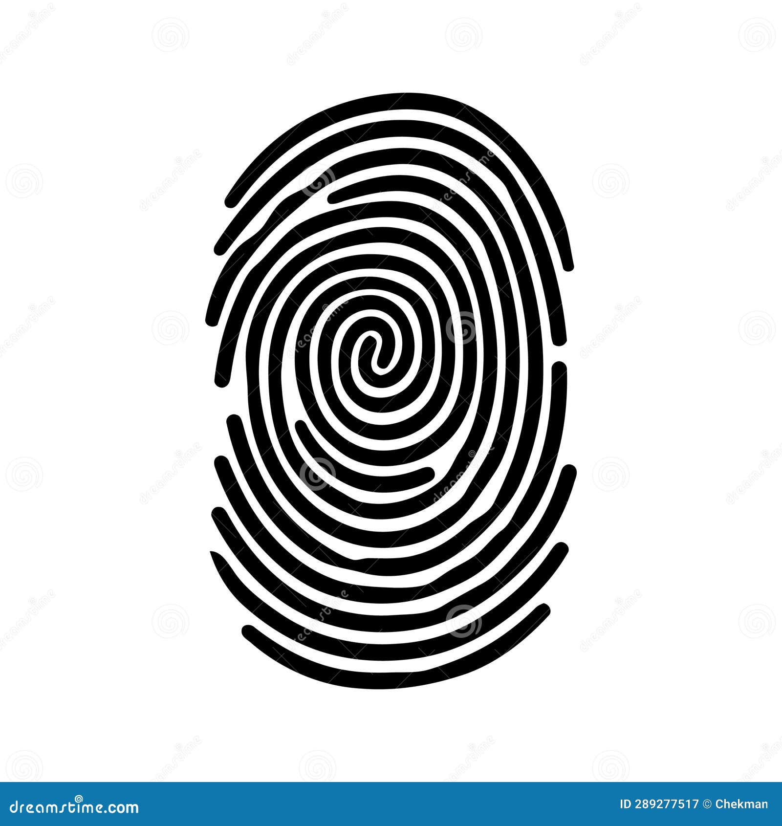 Fingerprint Icon. Black Fingerprint Stock Vector - Illustration of line ...