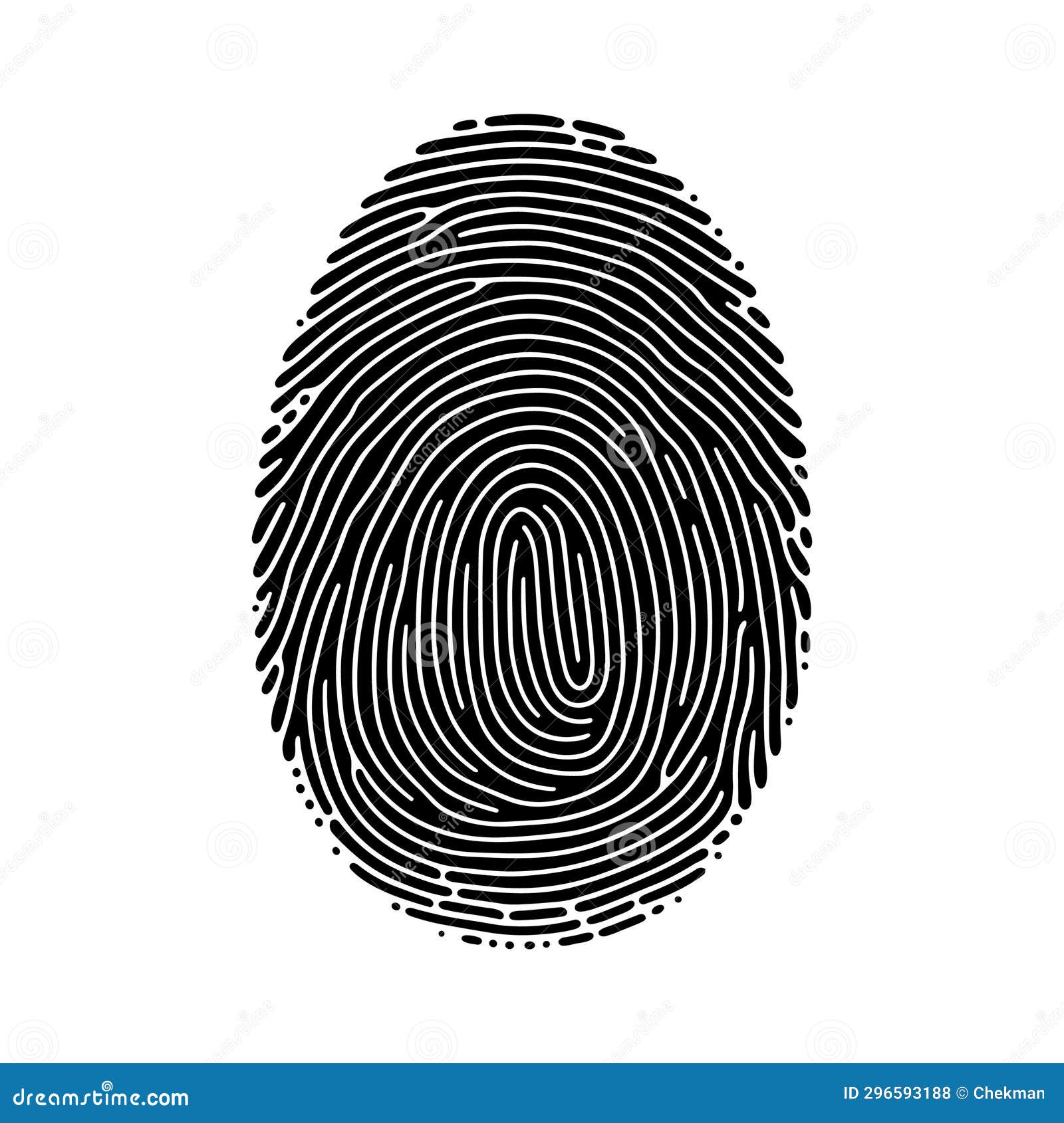 Fingerprint Icon. Black Fingerprint Stock Illustration - Illustration ...
