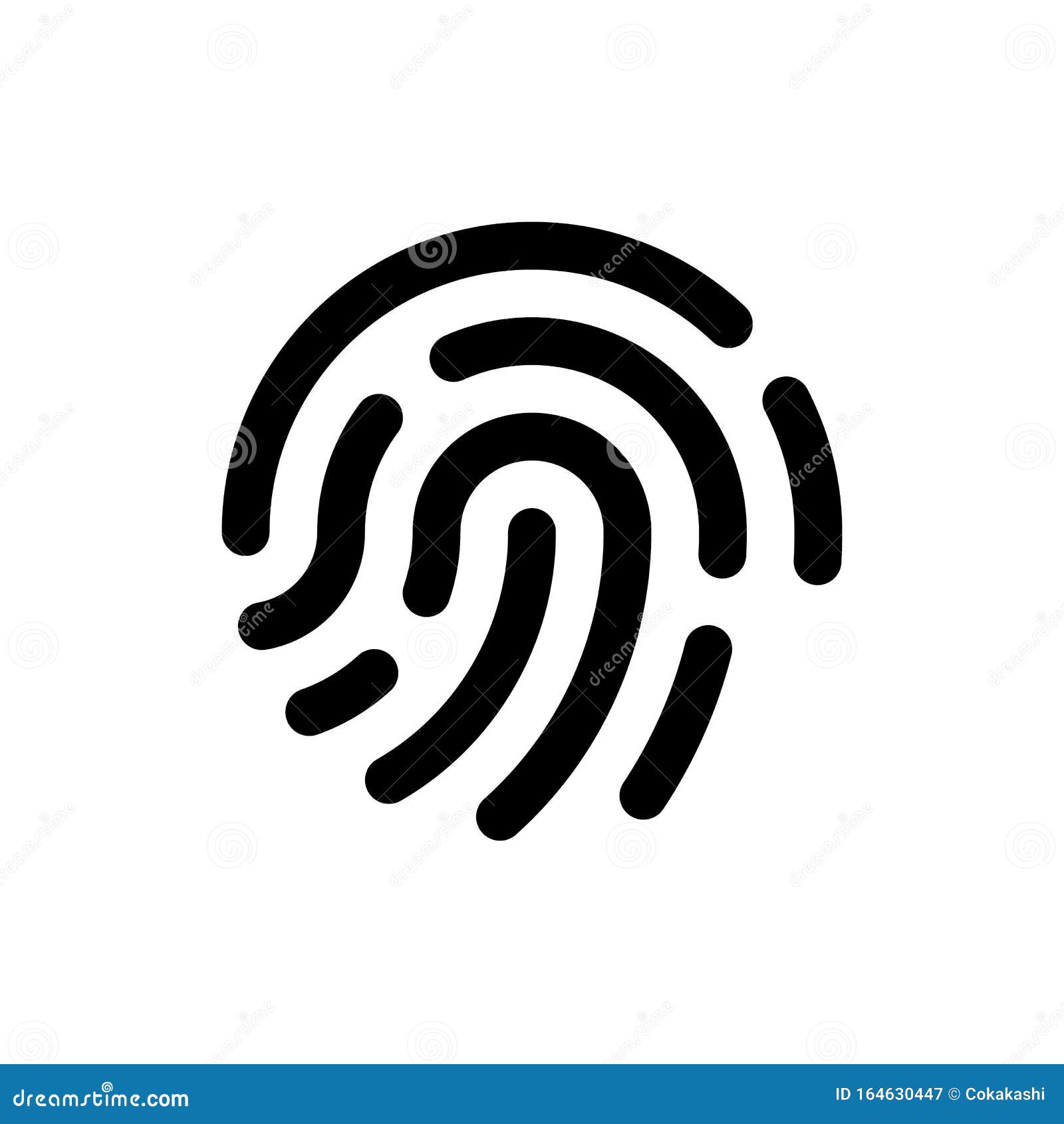 Fingerprint Icon, Flat Design Vector, Minimal Style. Stock Vector ... Fingerprint Icon, Flat Design Vector, Minimal Style. Stock Vector ...