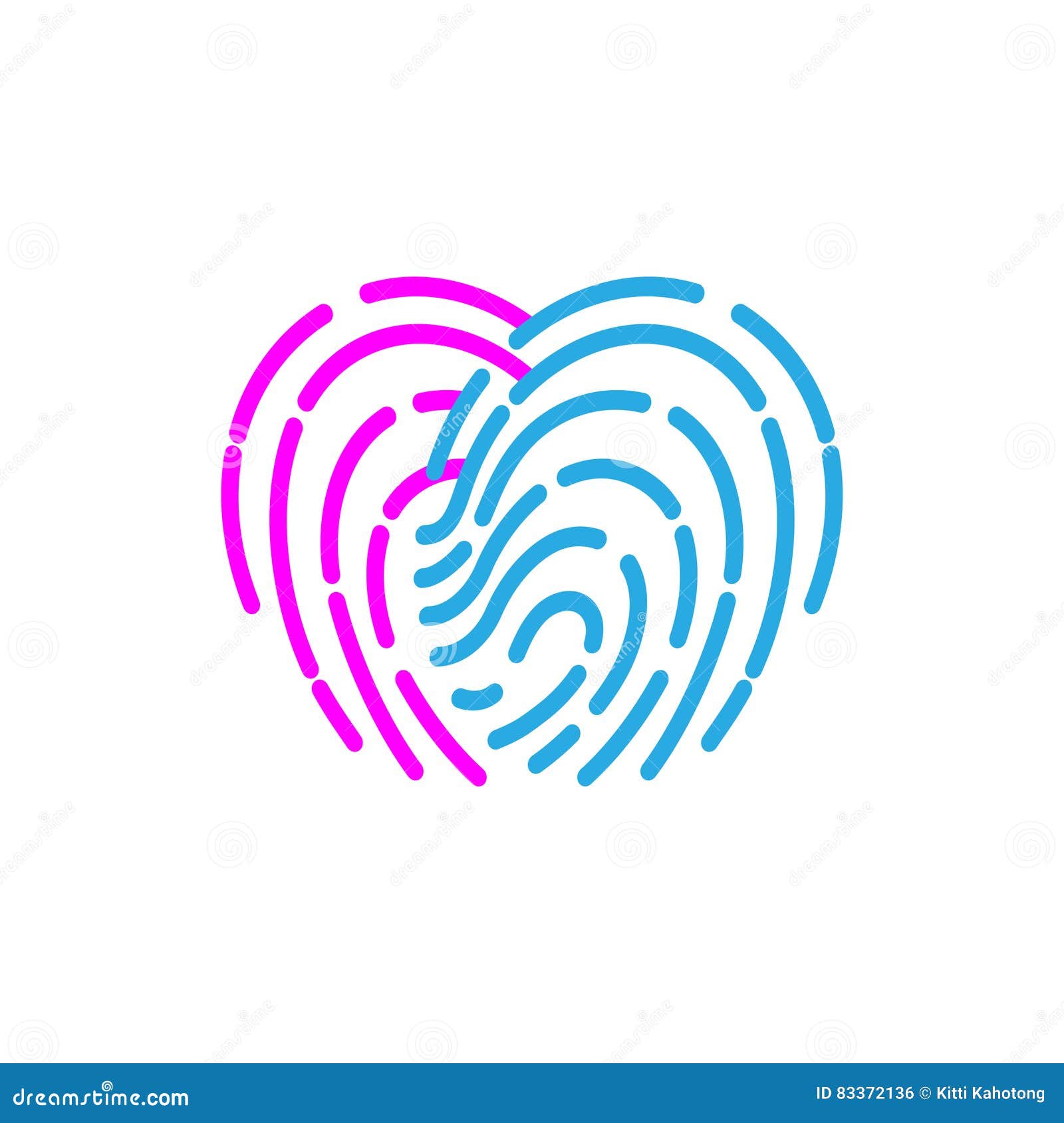 Fingerprint Icon. Illustration Sign Symbol Stock Vector - Illustration ...