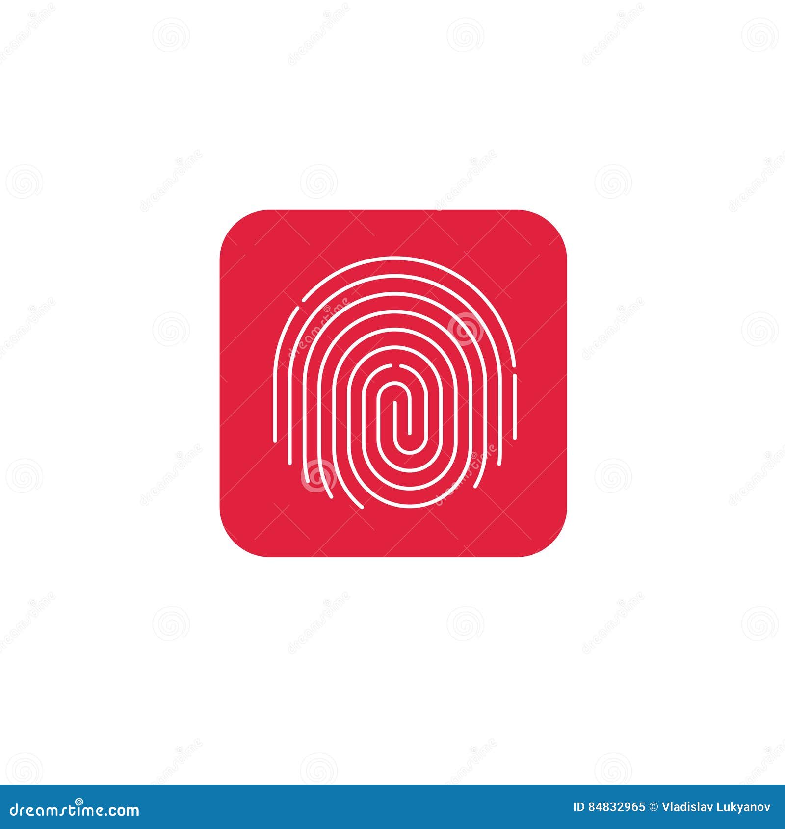 Fingerprint Icon Set, Finger Print Identity Symbol, Thumbprint Sign ...