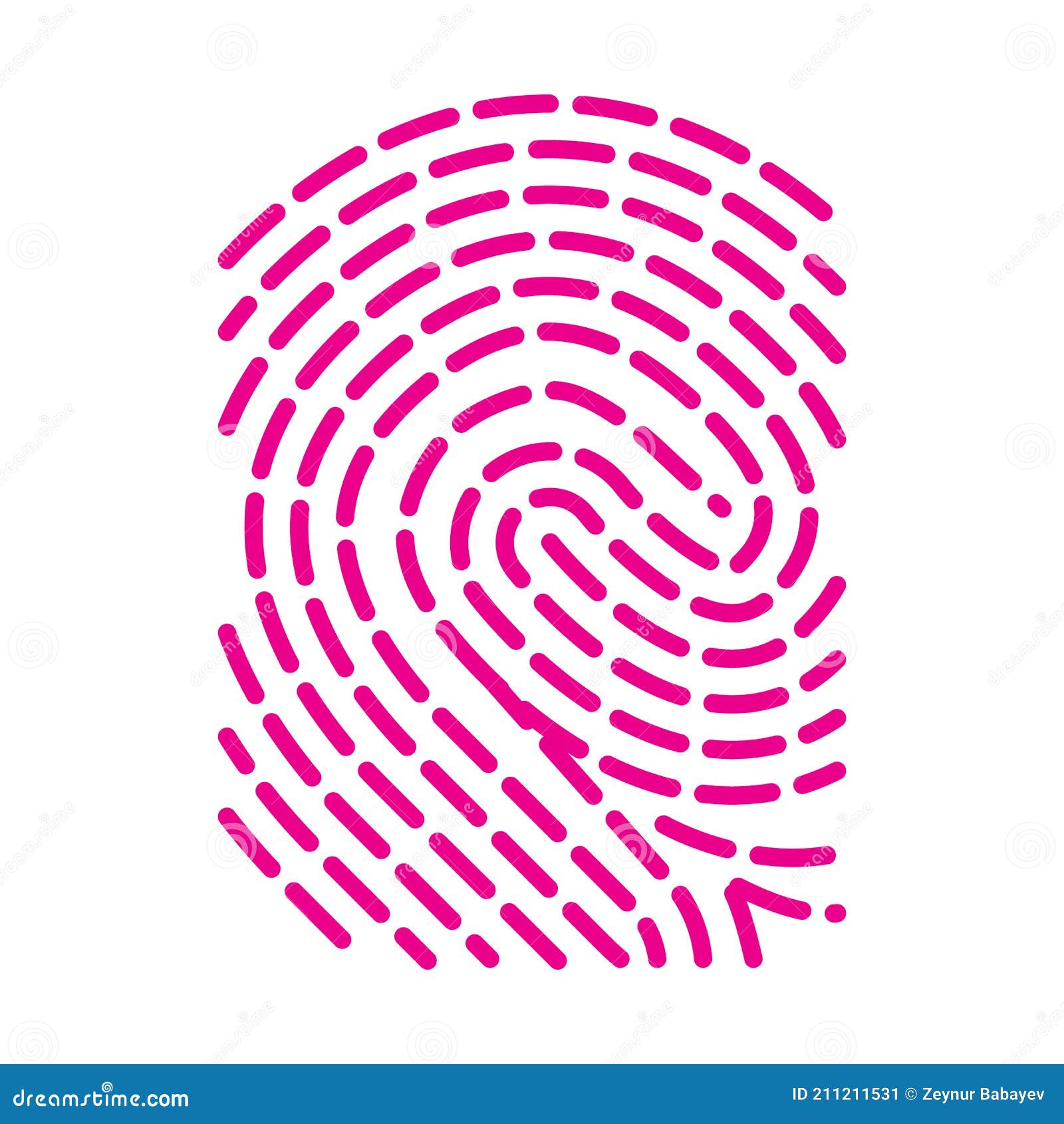 Fingerprint Icon. Solid and Simple Vector Illustration. Stock Vector ...