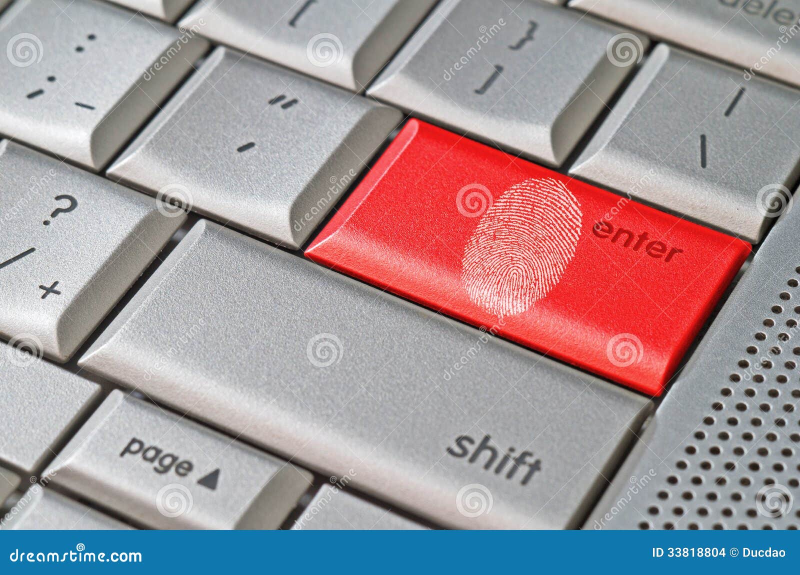 Fingerprint Left on Keyboard Stock Photo - Image of click, consumerism ...