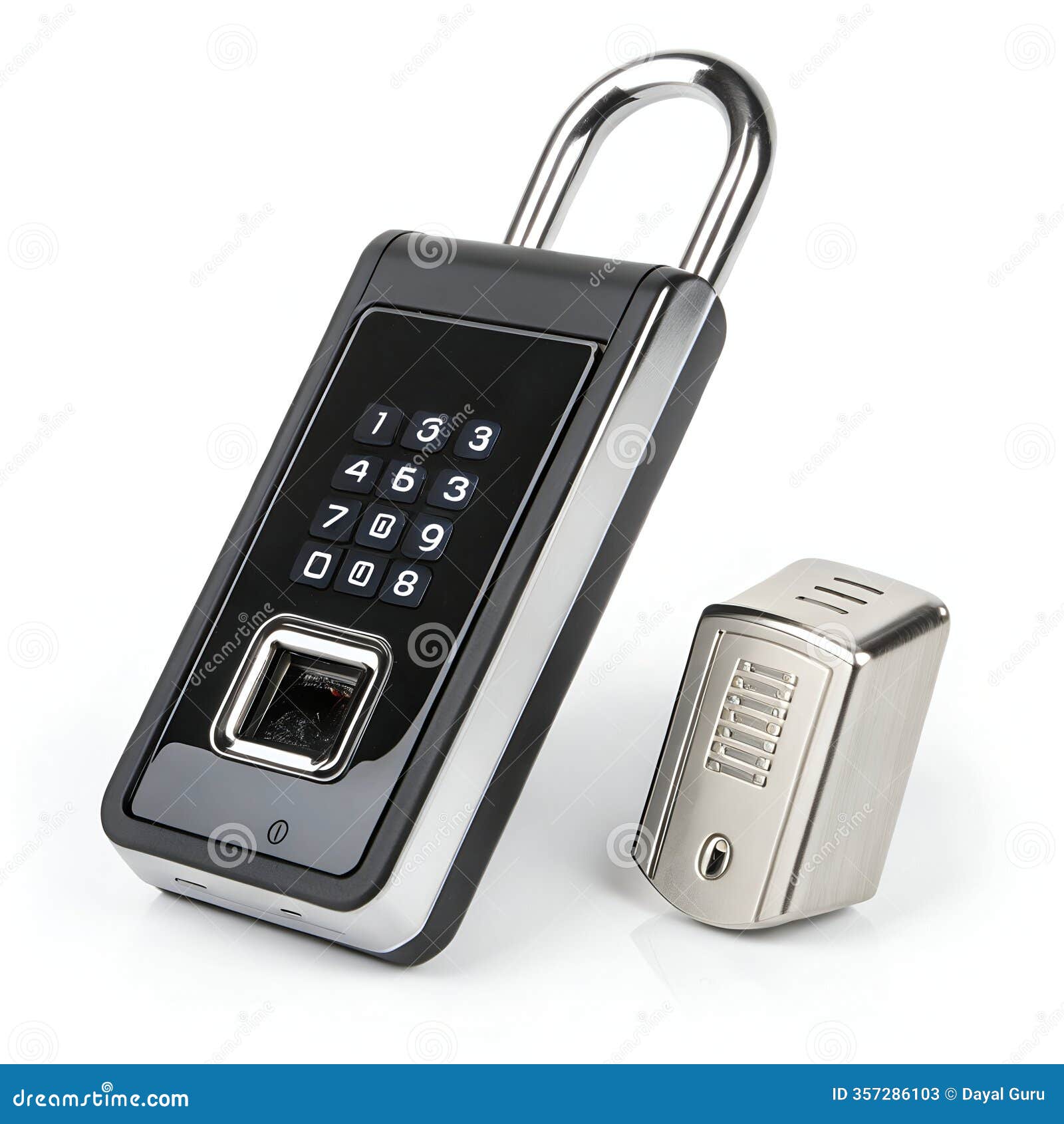 Fingerprint Lock stock illustration. Illustration of scanner - 357286103