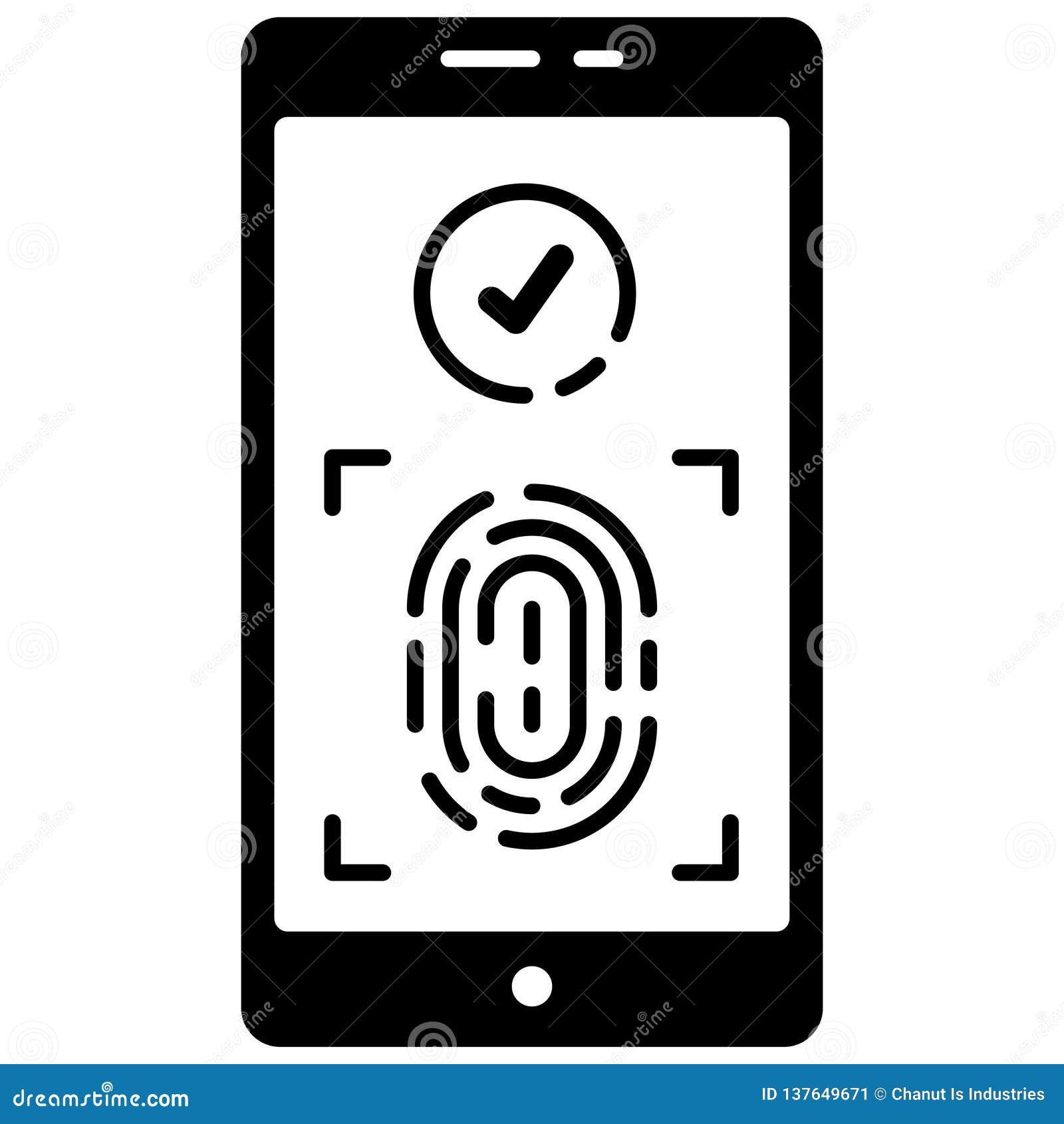 Fingerprint Login Smart Biometric Security 3d Illustration Royalty-Free ...