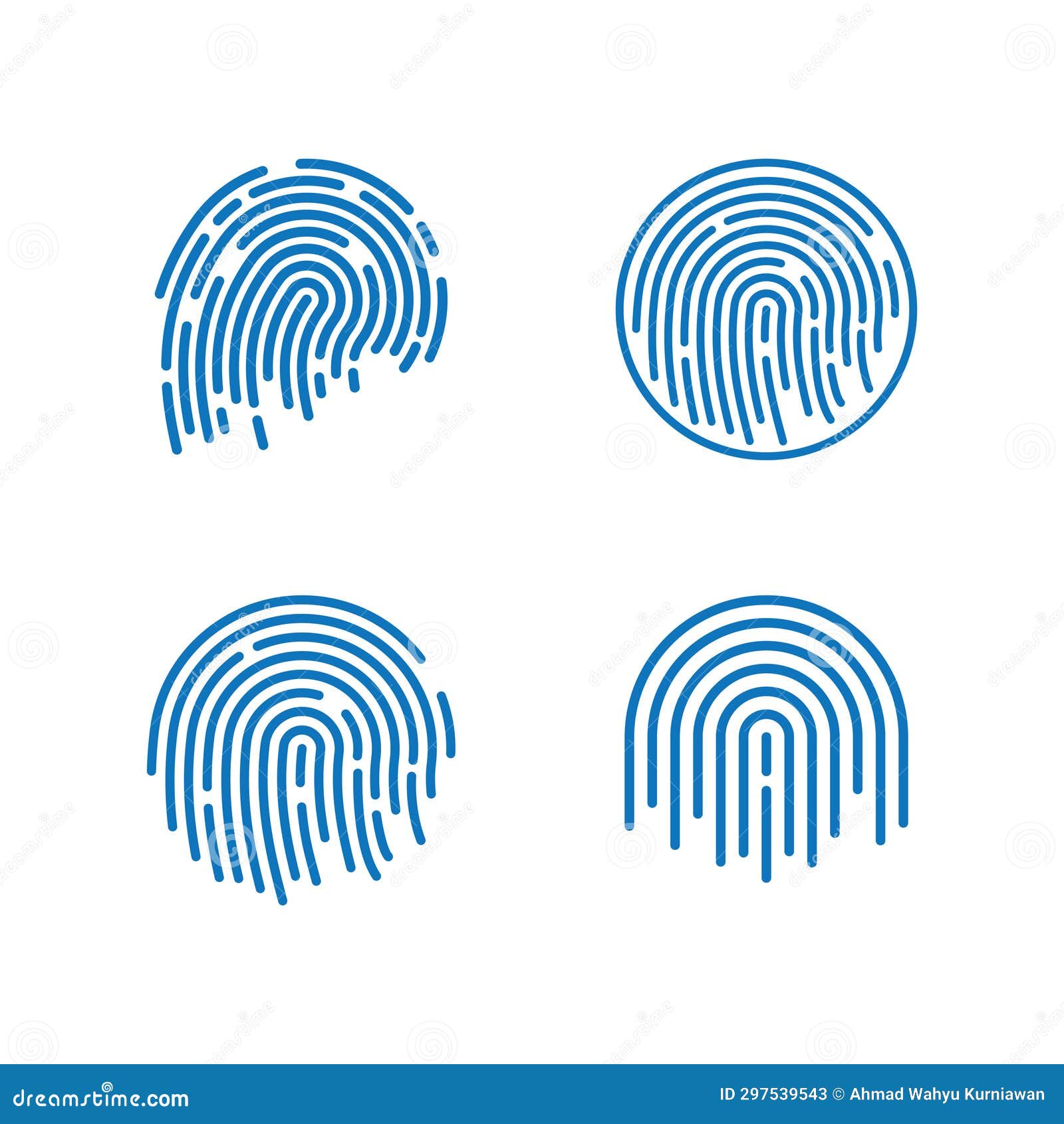 Fingerprint logo icon stock illustration. Illustration of element ...