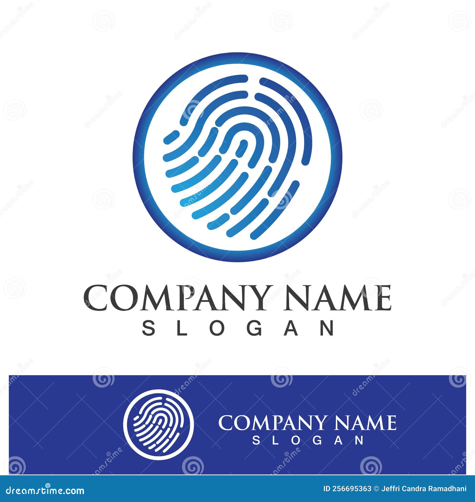 Fingerprint Logo Vector Illustration Icon Stock Vector - Illustration ...