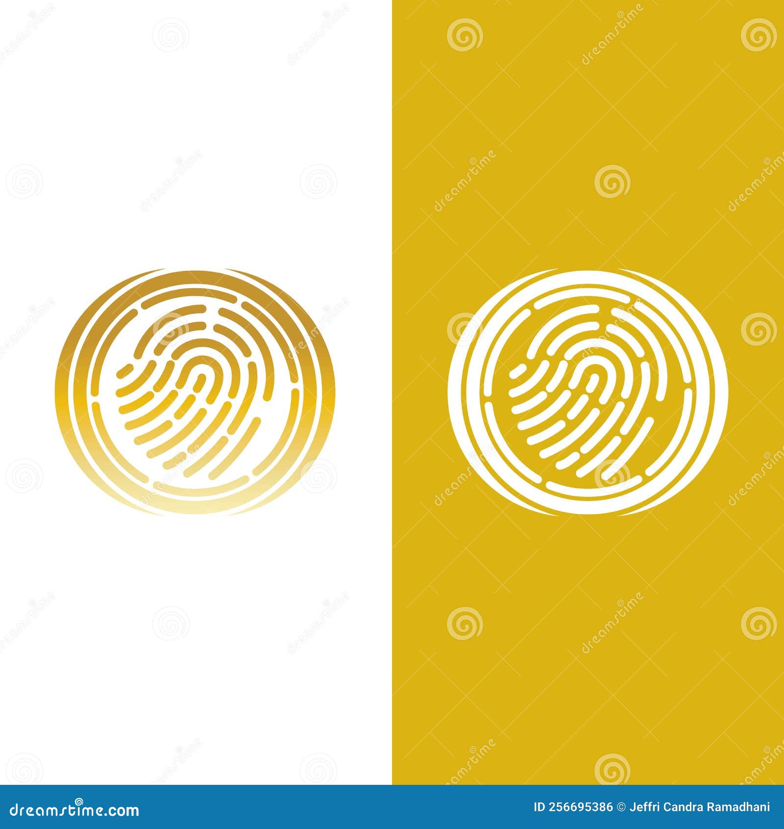 Fingerprint Logo Vector Illustration Icon Stock Vector - Illustration ...