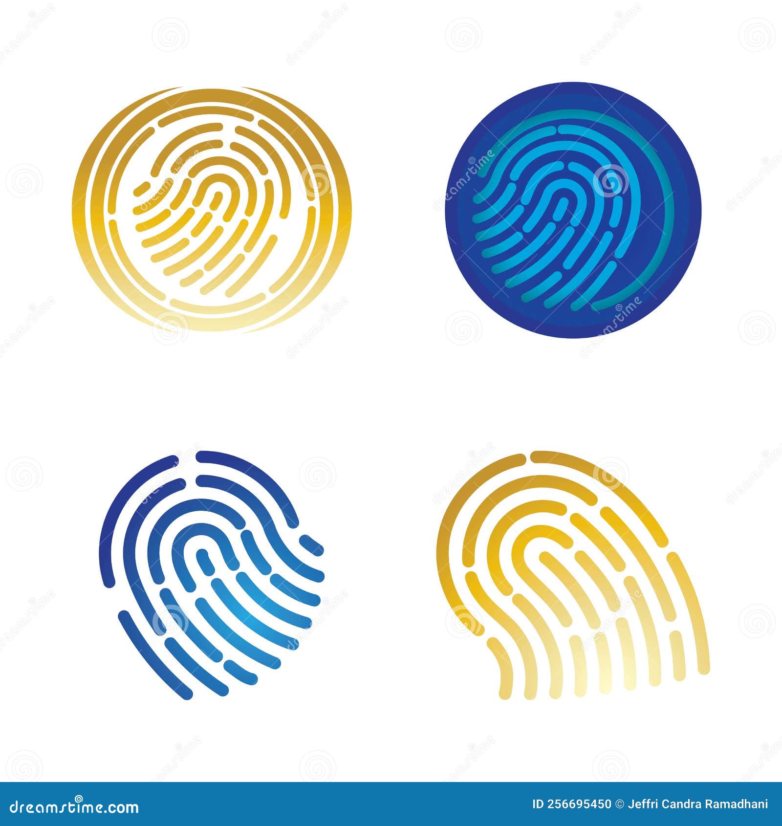Fingerprint Logo Vector Illustration Icon Stock Vector - Illustration ...