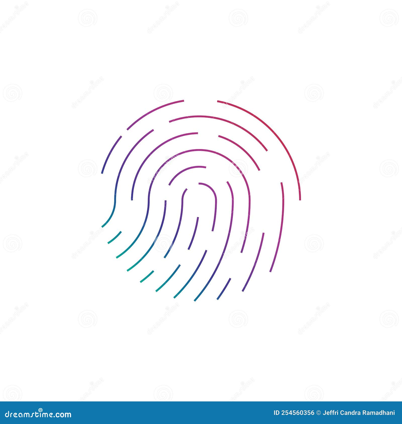 Fingerprint Logo Vector Illustration Stock Vector - Illustration of ...