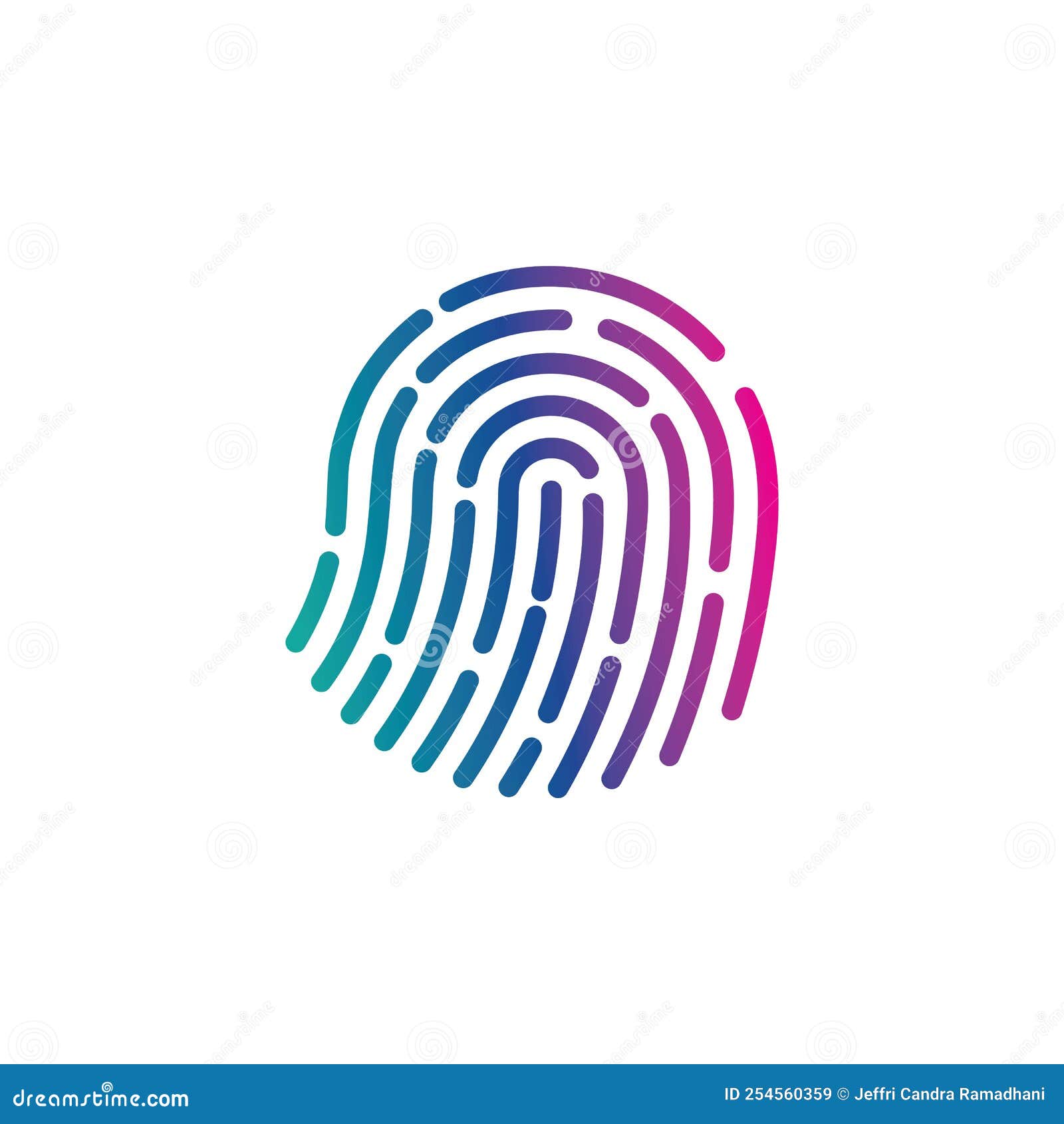 Fingerprint Logo Vector Illustration Stock Vector - Illustration of ...