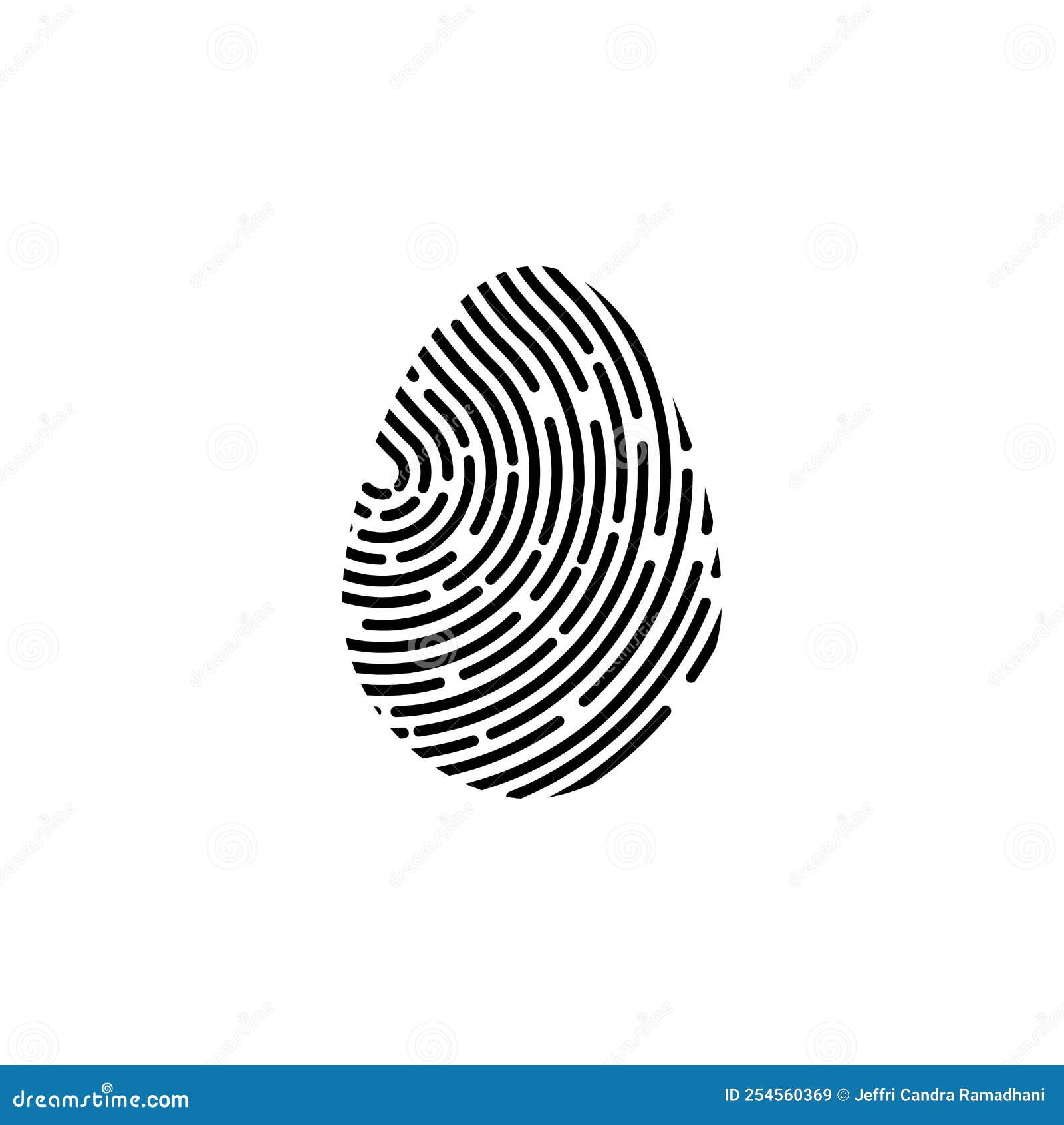 Fingerprint Logo Vector Illustration Stock Vector - Illustration of ...