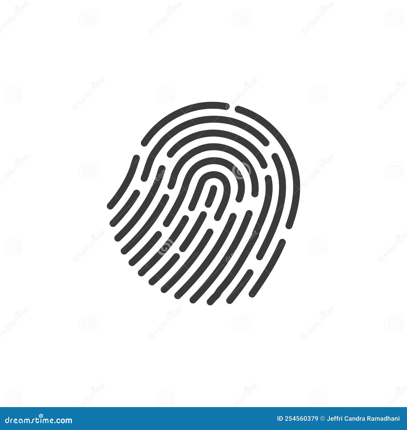 Fingerprint Logo Vector Illustration Stock Vector - Illustration of ...